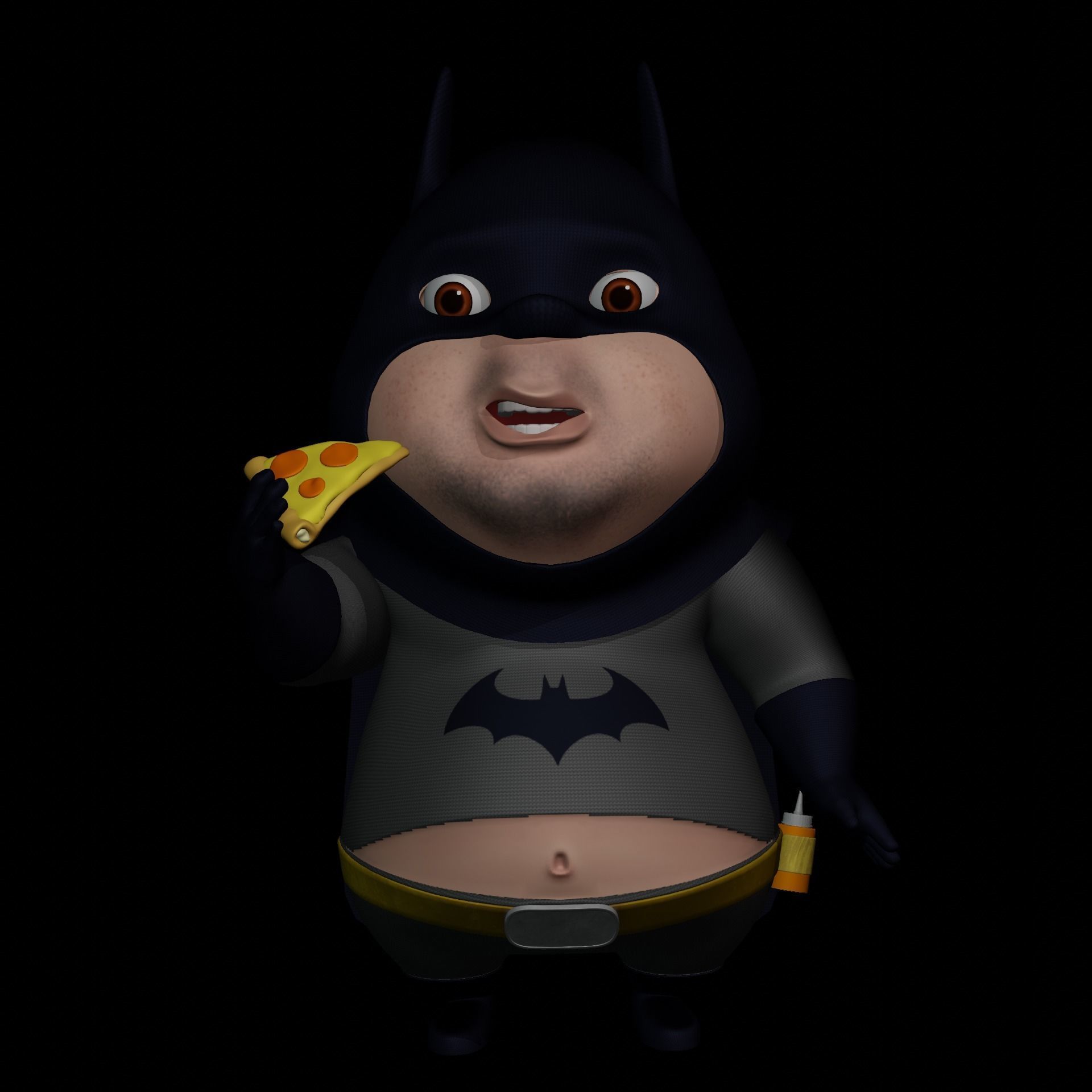 Fat Batman free VR / AR / low-poly 3D model | CGTrader