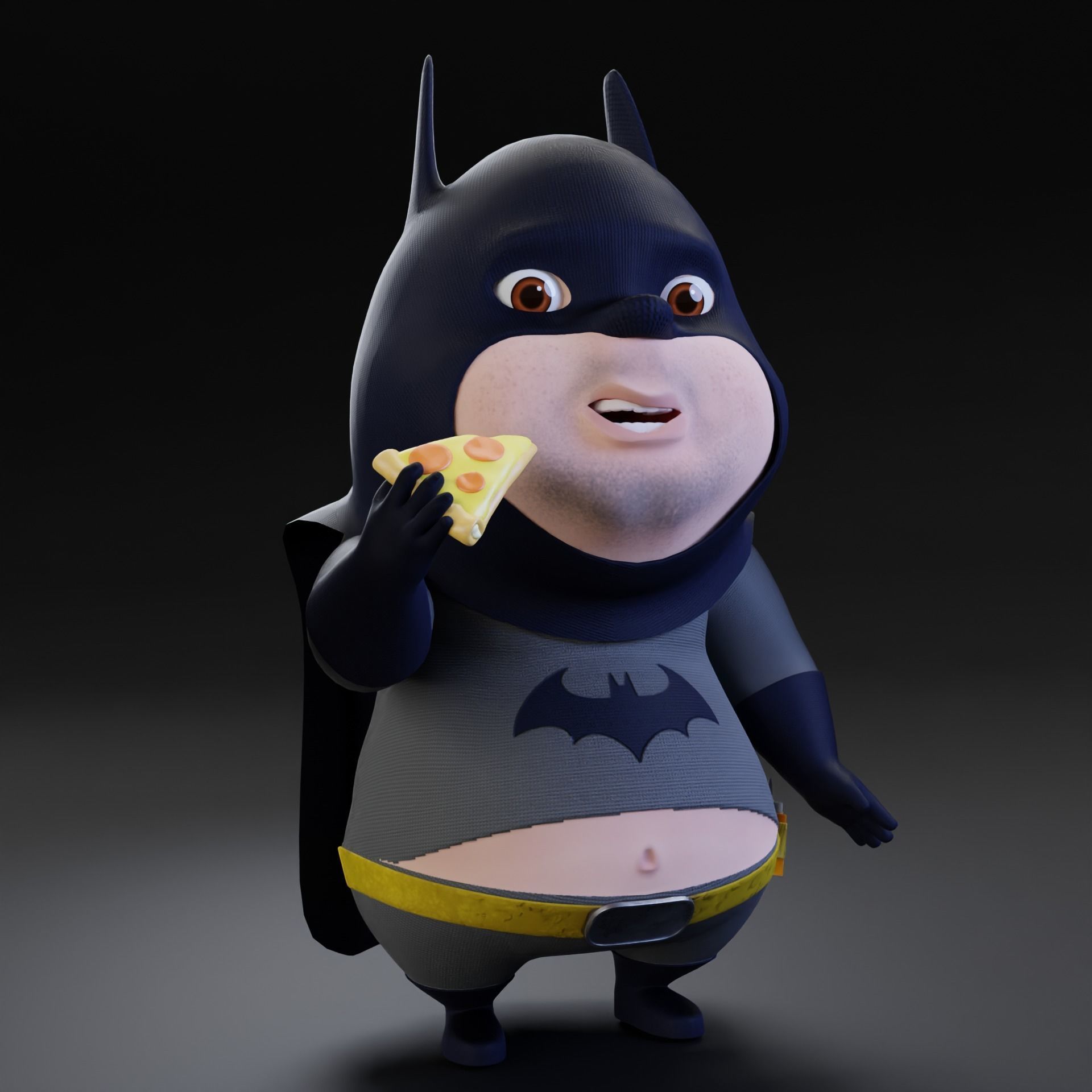 Fat Batman free VR / AR / low-poly 3D model | CGTrader