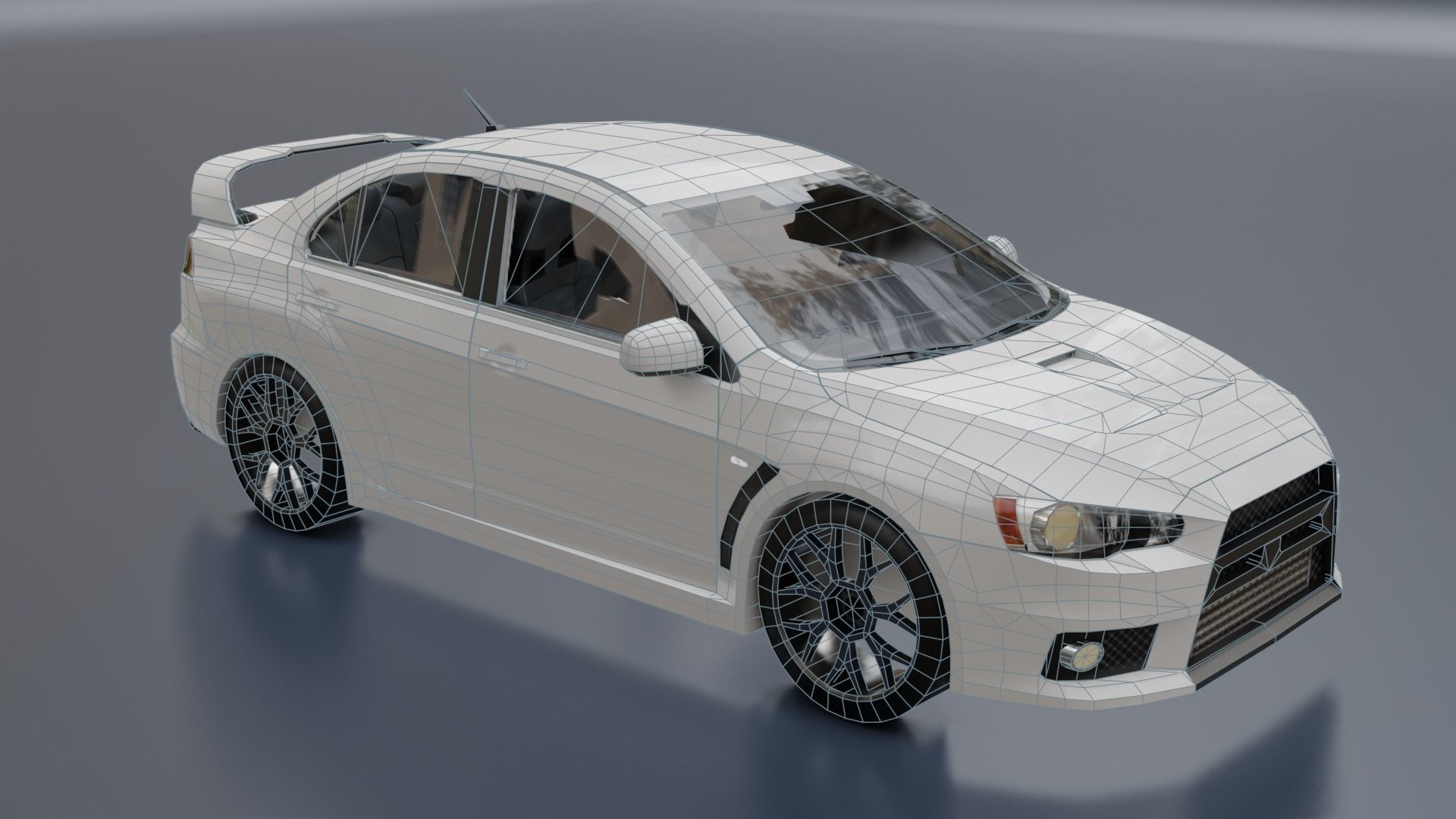 3D model Mitsubishi Lancer VR / AR / low-poly | CGTrader