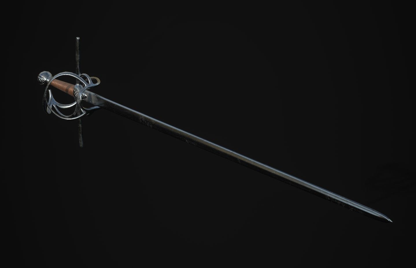 3D model Rapier sword VR / AR / low-poly | CGTrader