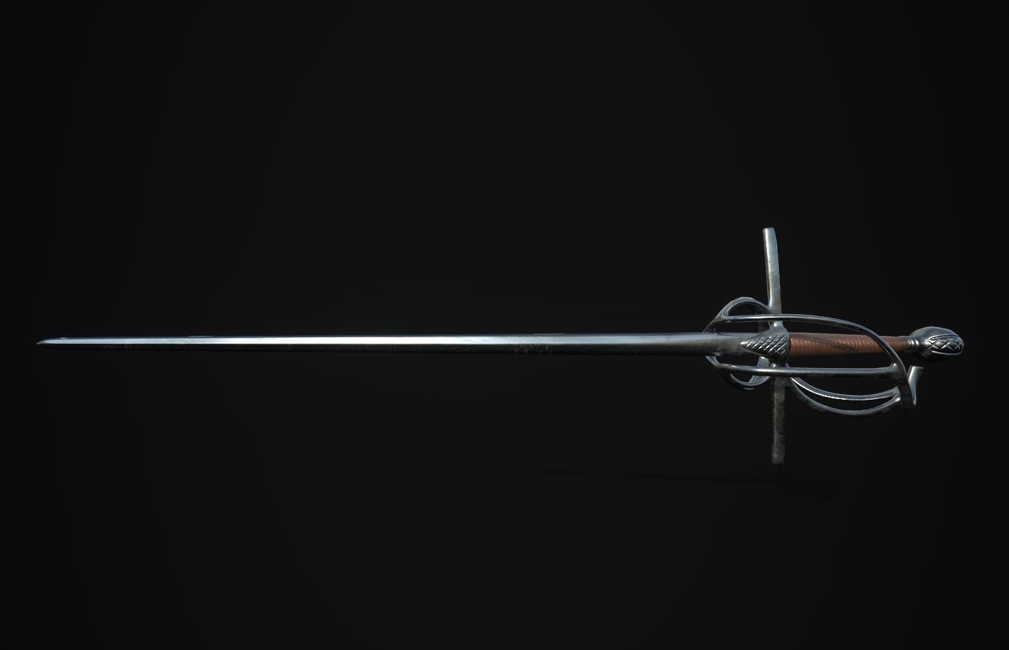 3D model Rapier sword VR / AR / low-poly | CGTrader