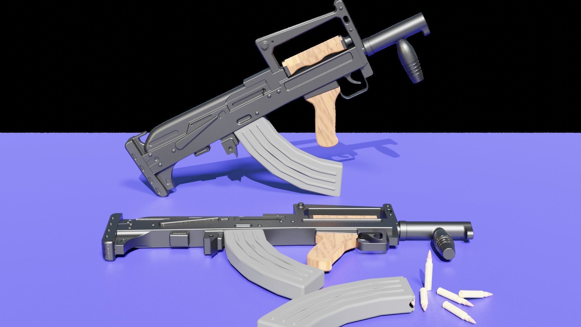 3D model Groza Assault Rifle VR / AR / low-poly | CGTrader