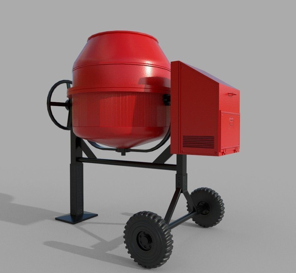 3D model Concrete Mixer PBR VR / AR / low-poly | CGTrader