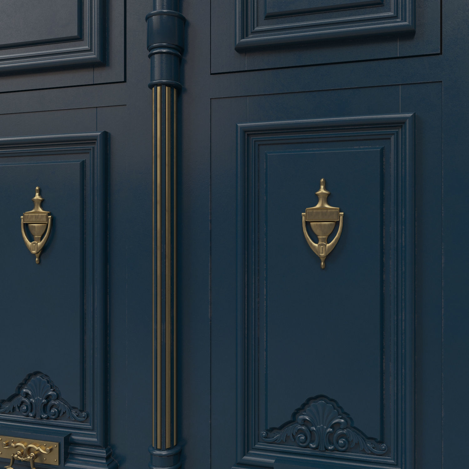 Entrance classic door 41 3D model | CGTrader