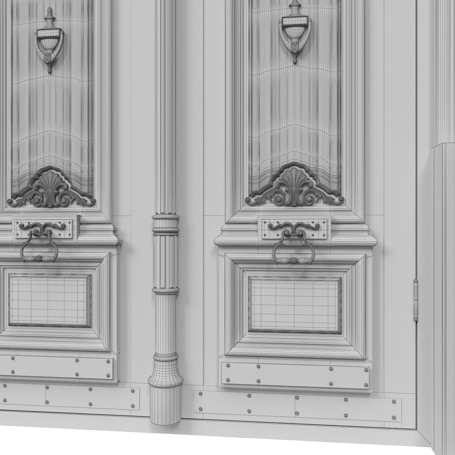 Entrance classic door 41 3D model | CGTrader