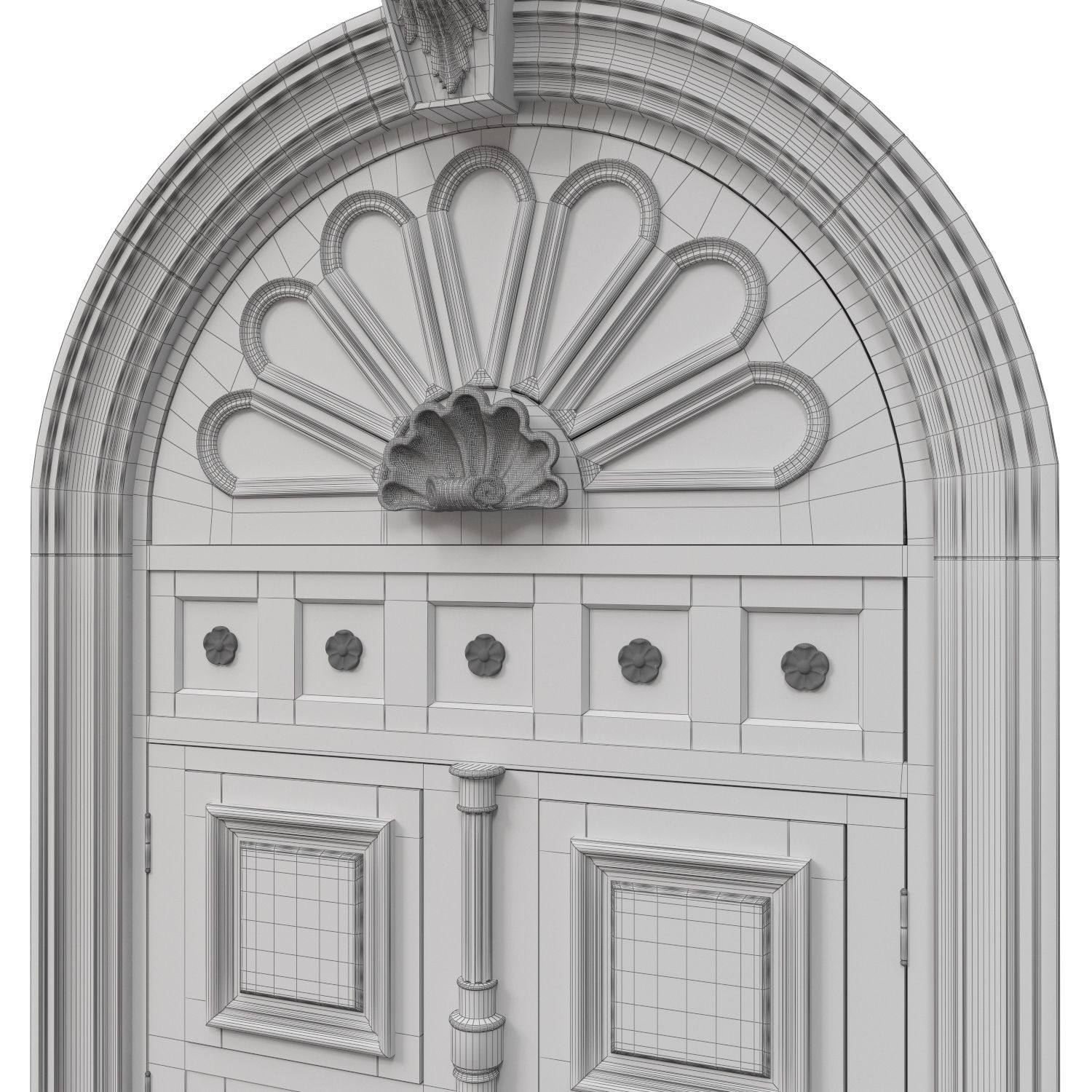 Entrance classic door 41 3D model | CGTrader
