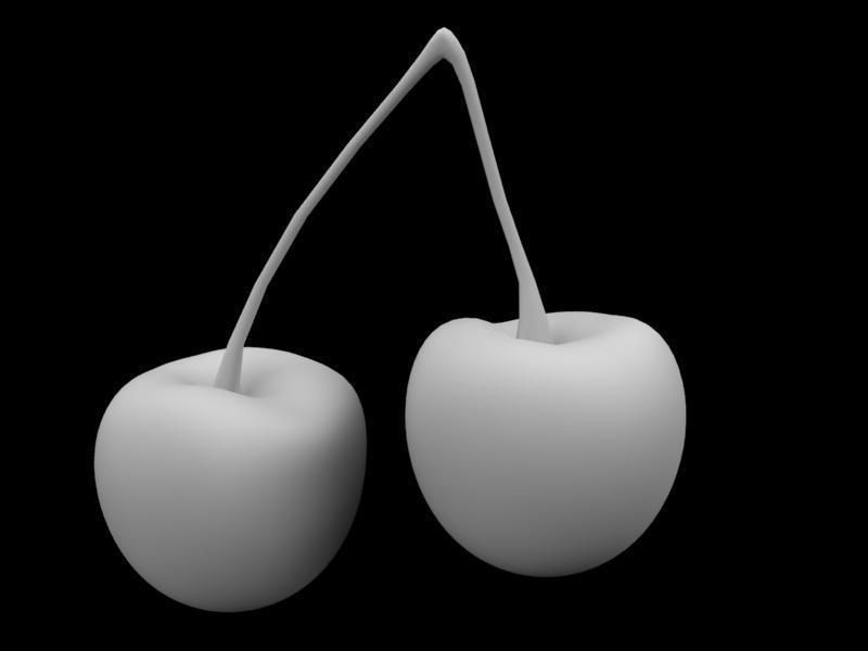 cherry two cherries free 3D model | CGTrader