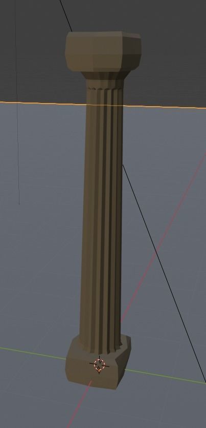 3D model Greek Architecture Pillar VR / AR / low-poly | CGTrader