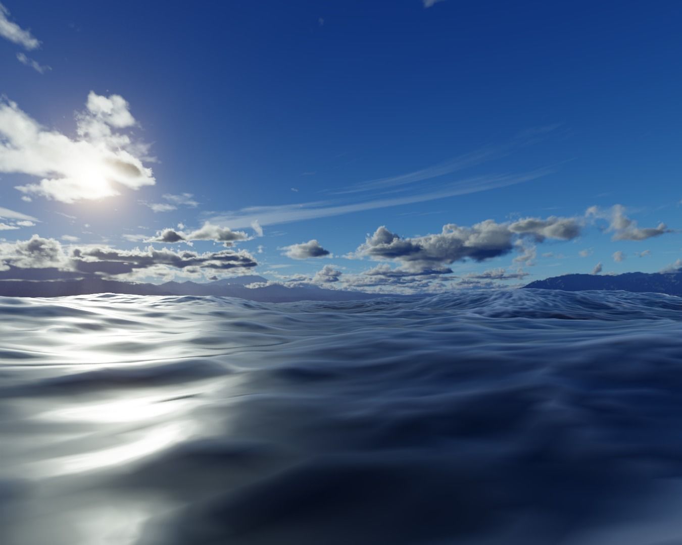 Ocean water surface free 3D model animated rigged | CGTrader
