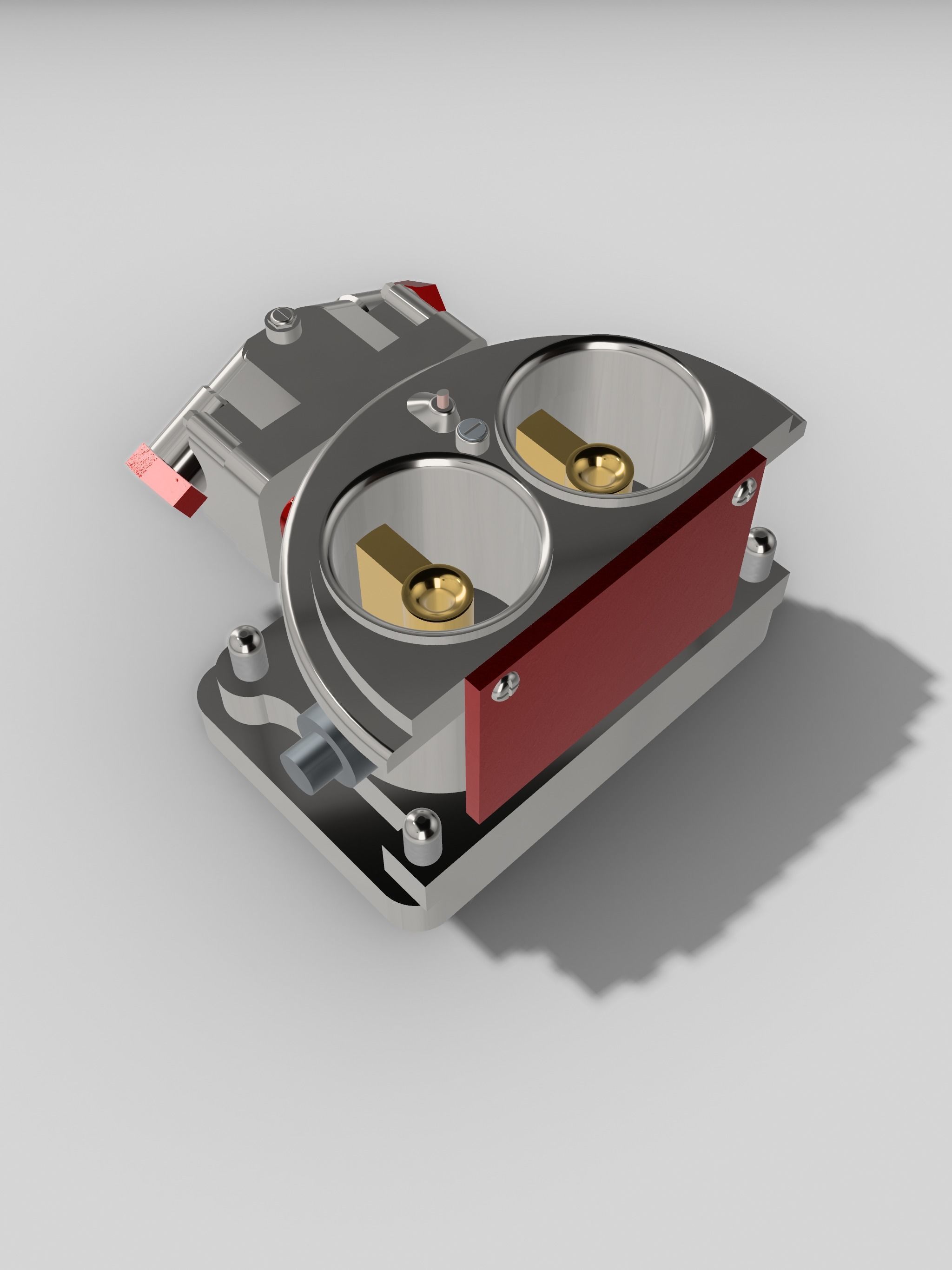 Holley Split Dominator Carb Drag Racing Intake 3D model 3D printable ...