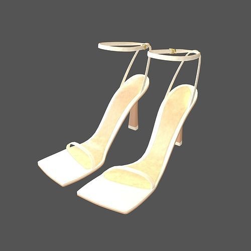 3D model Square Toe Leather Sandals v1 001 VR / AR / low-poly | CGTrader