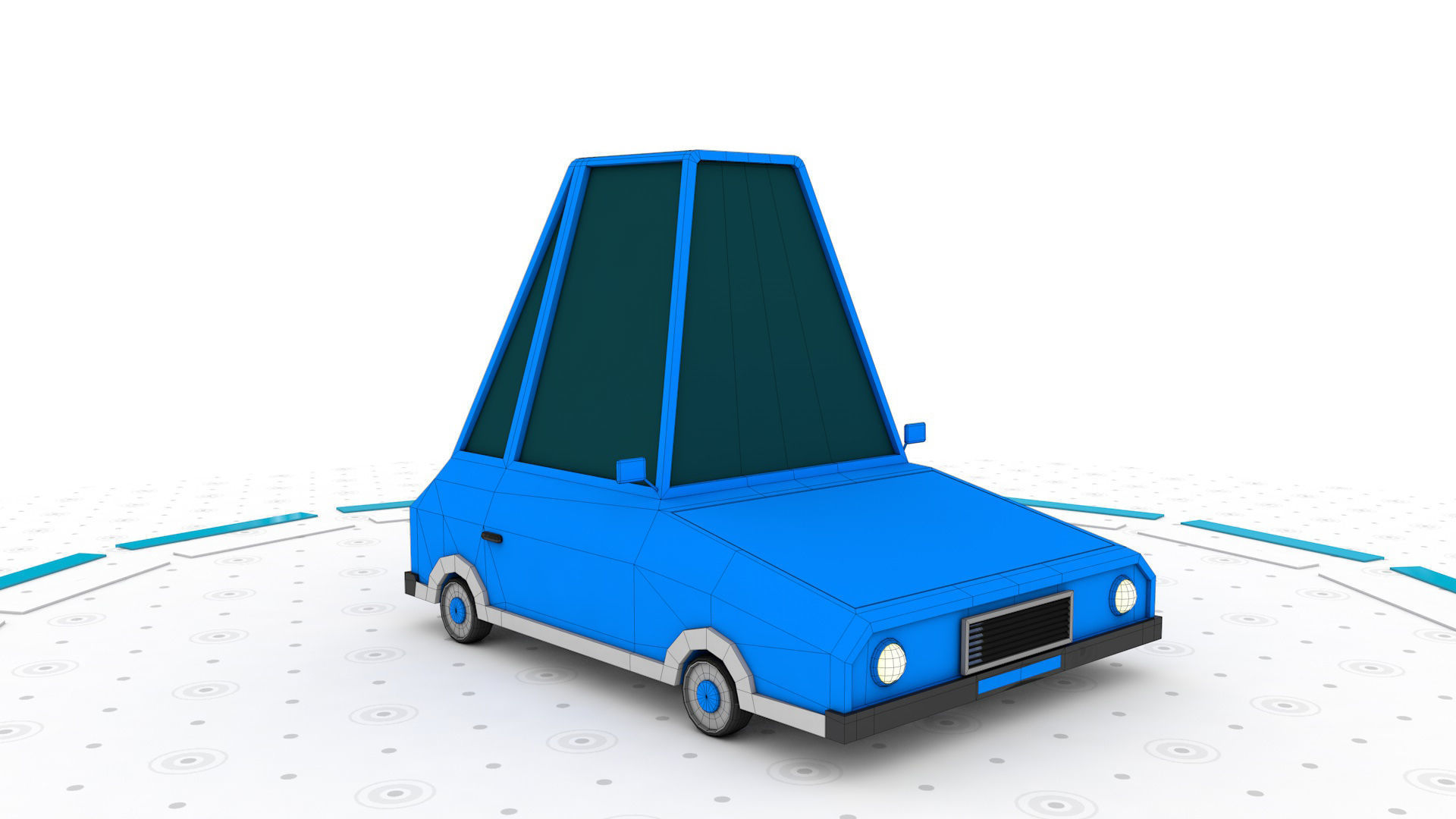 Low poly cartoon cars collection 3D model | CGTrader