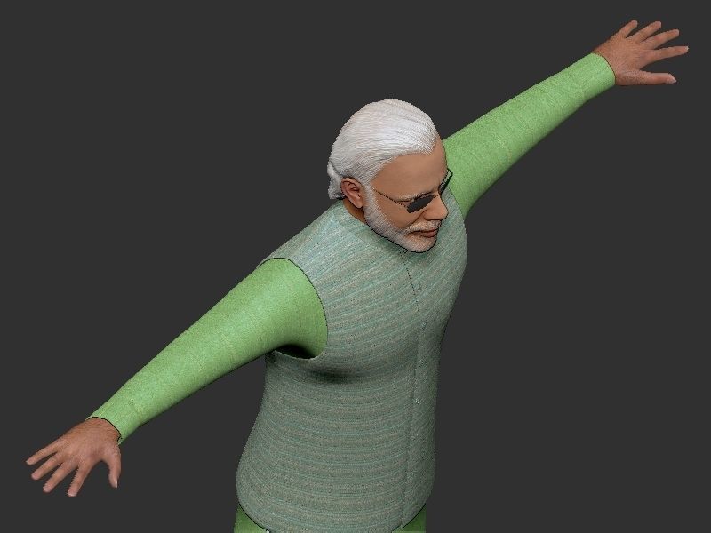 Narendra Modi model for Rigging and Animation 3D model | CGTrader