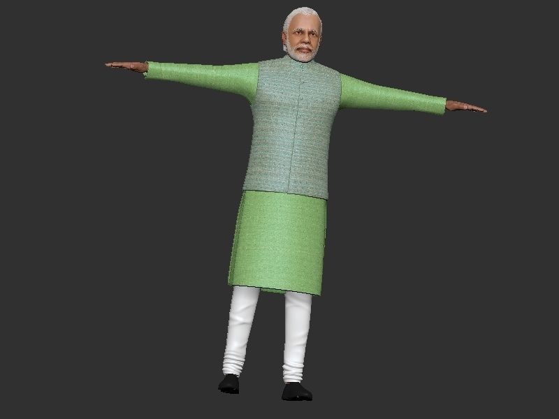 Narendra Modi model for Rigging and Animation 3D model | CGTrader