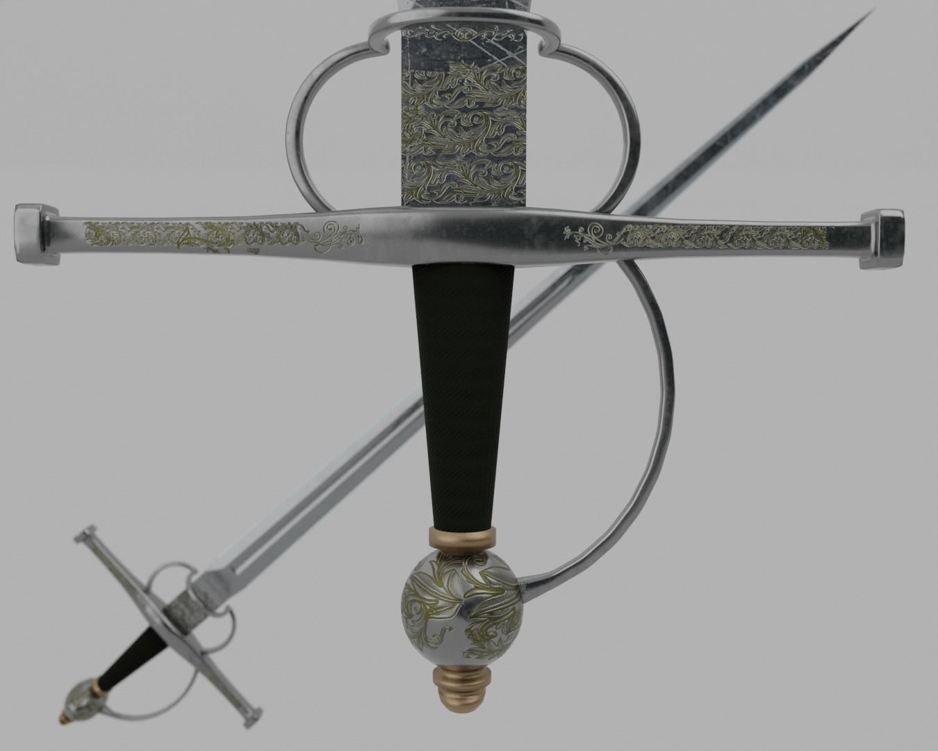 3D model Bolognese Early Sidesword VR / AR / low-poly | CGTrader