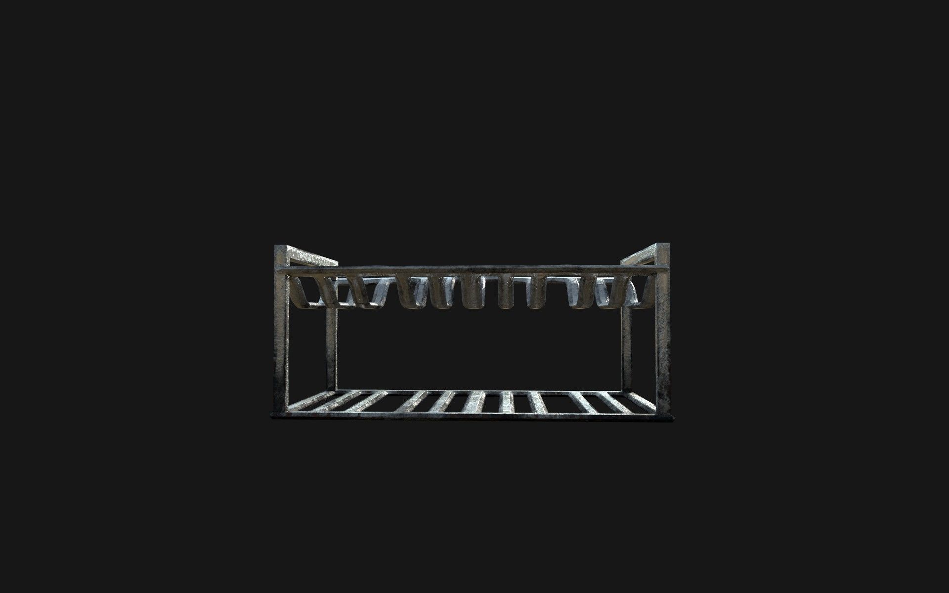 3D model Rust dish rack Game-Mesh VR / AR / low-poly | CGTrader