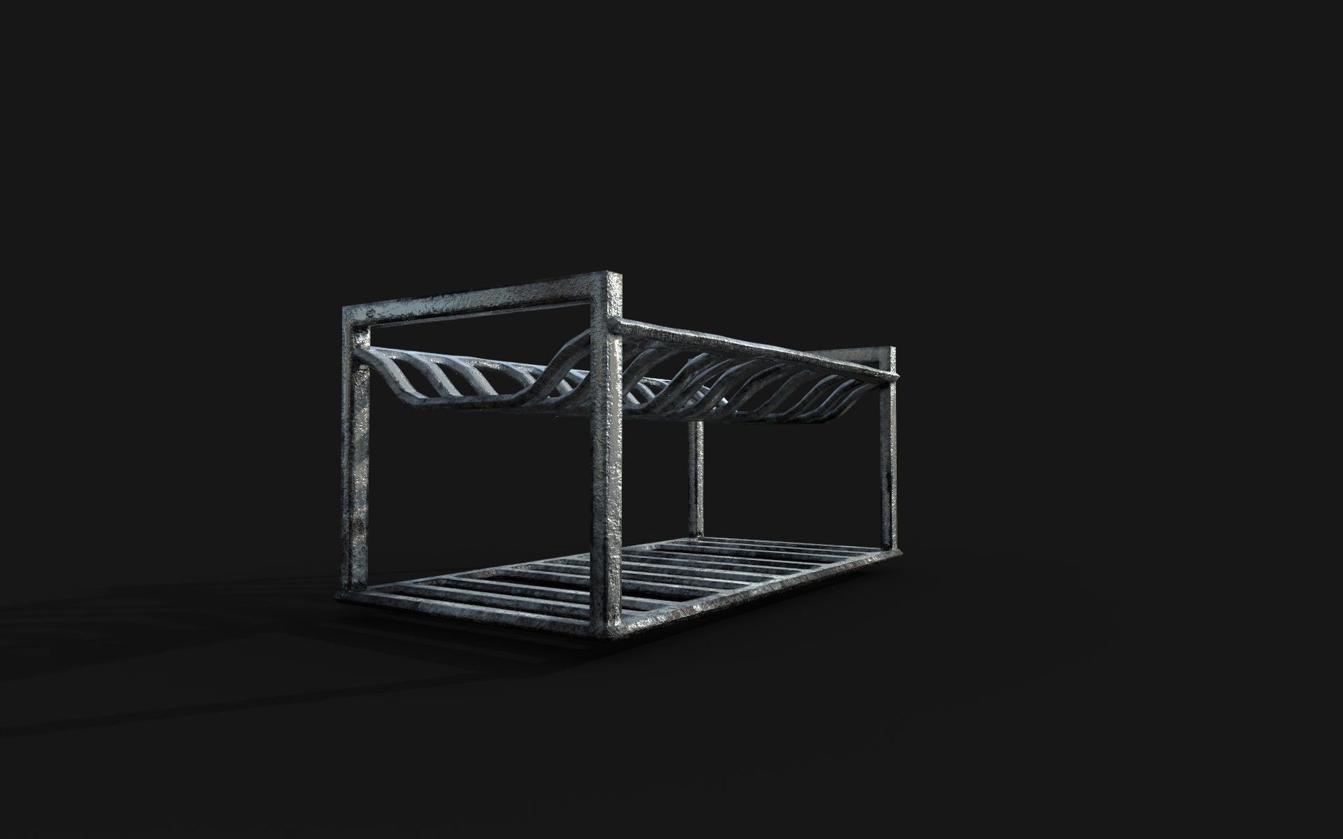 3D model Rust dish rack Game-Mesh VR / AR / low-poly | CGTrader