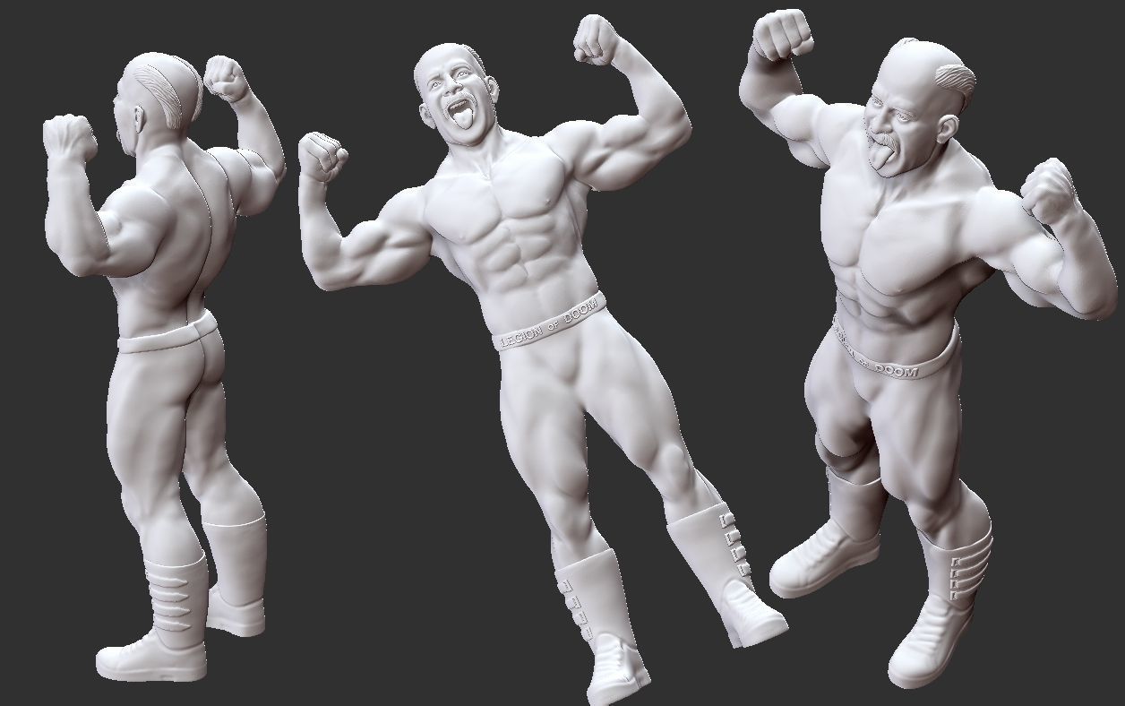 Fun WWE Pro Wrestling Figurine - Hawk 3D model 3D printable | CGTrader