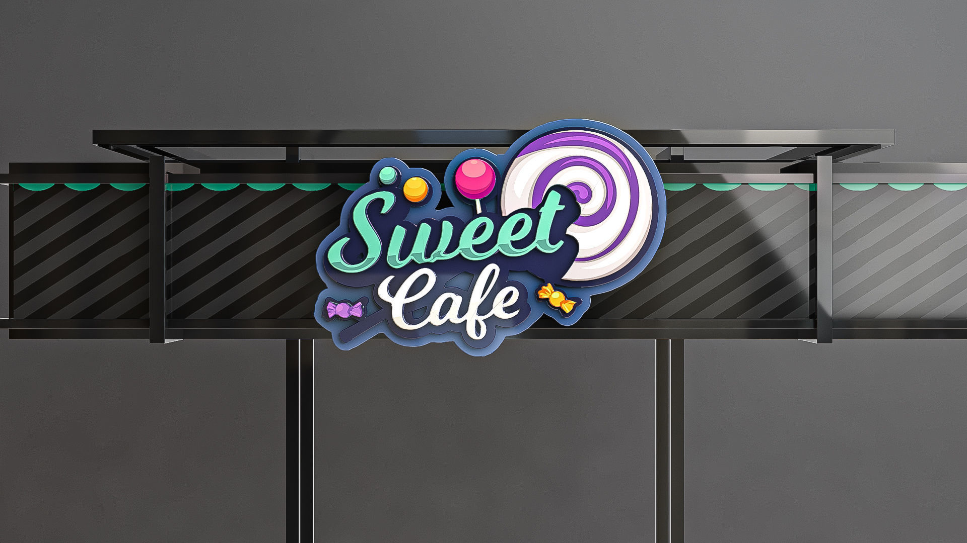 Sweet Cafe 3D model | CGTrader