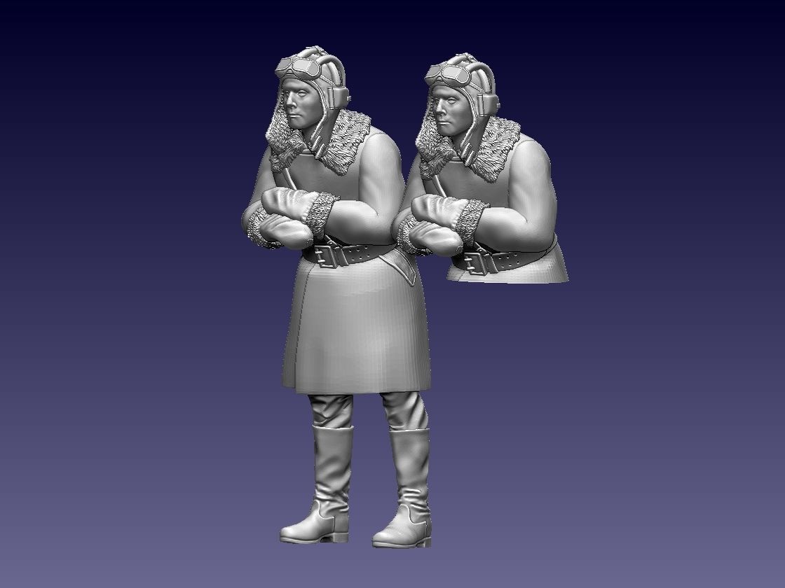 Tank commander USSR 3D model 3D printable | CGTrader