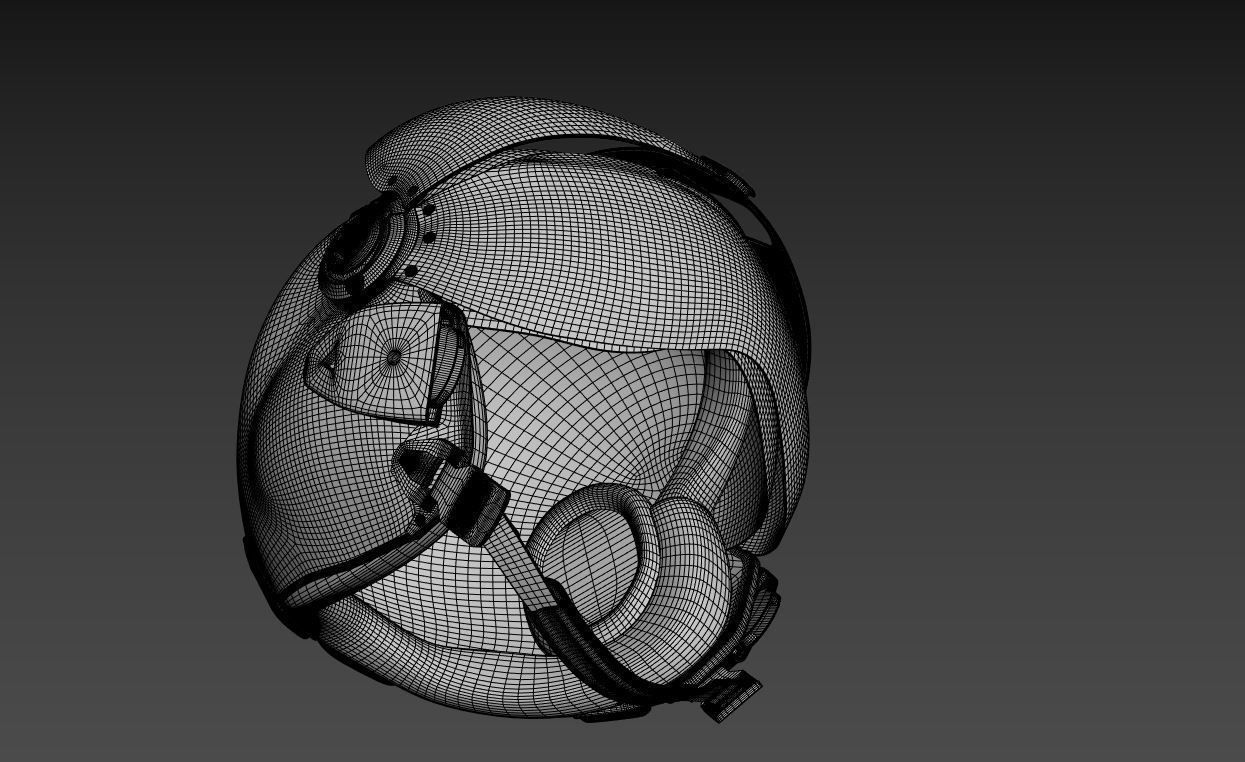 MSA Gallet LA100 Jet Pilot Flight Helmet 3D model | CGTrader