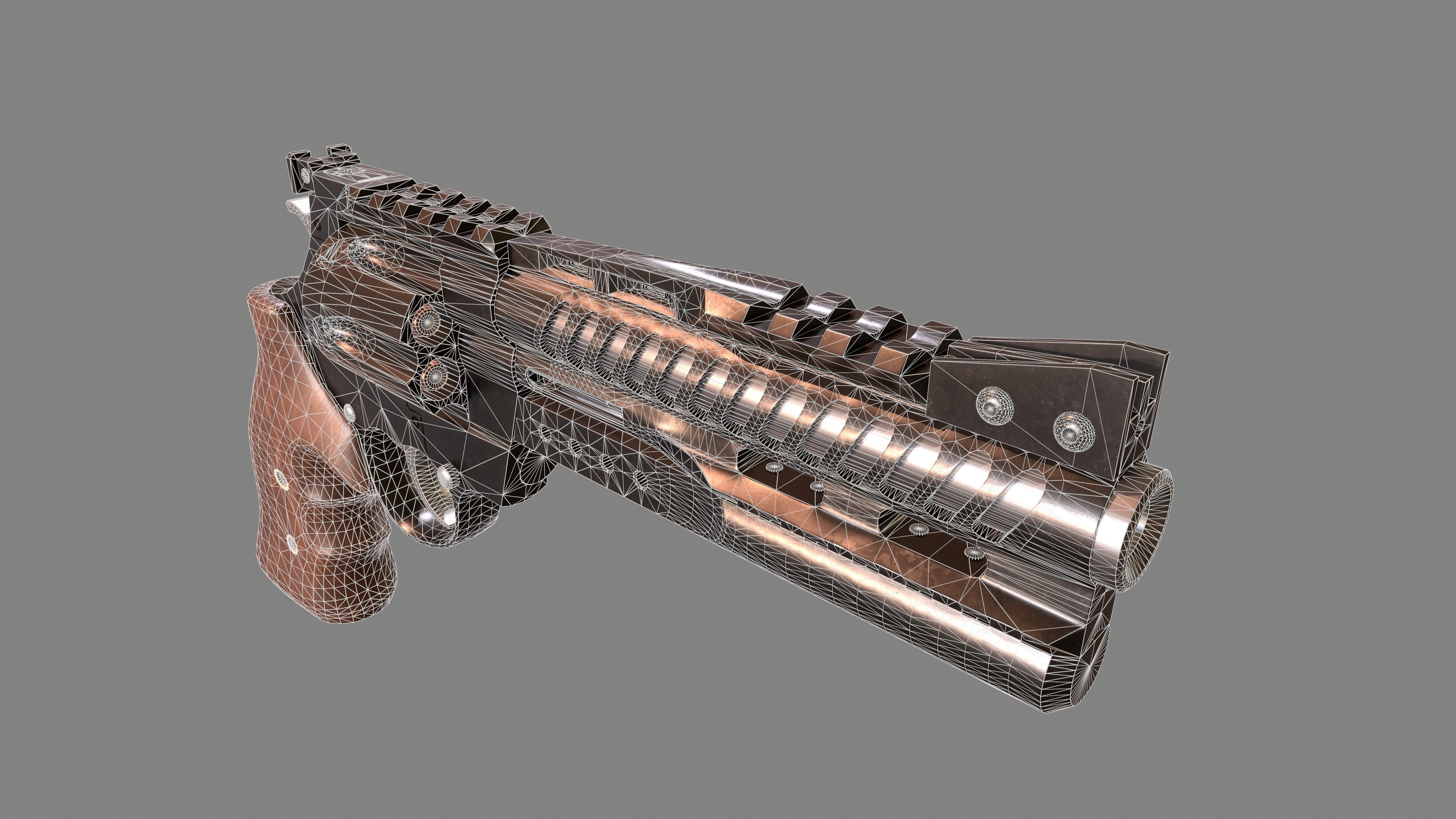 Korth NXR 44 Magnum Revolver 3D model | CGTrader