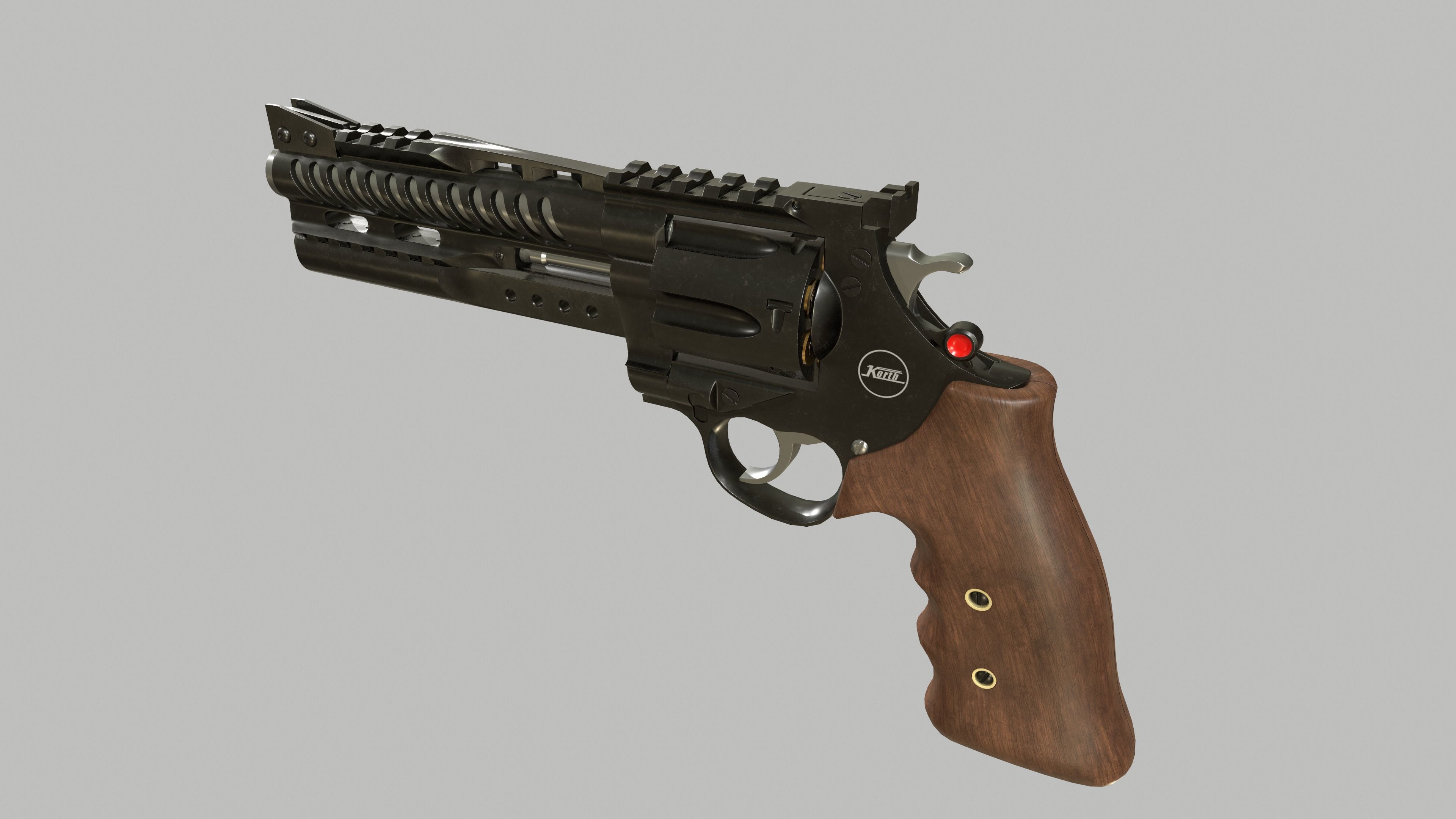 Korth NXR 44 Magnum Revolver 3D model | CGTrader