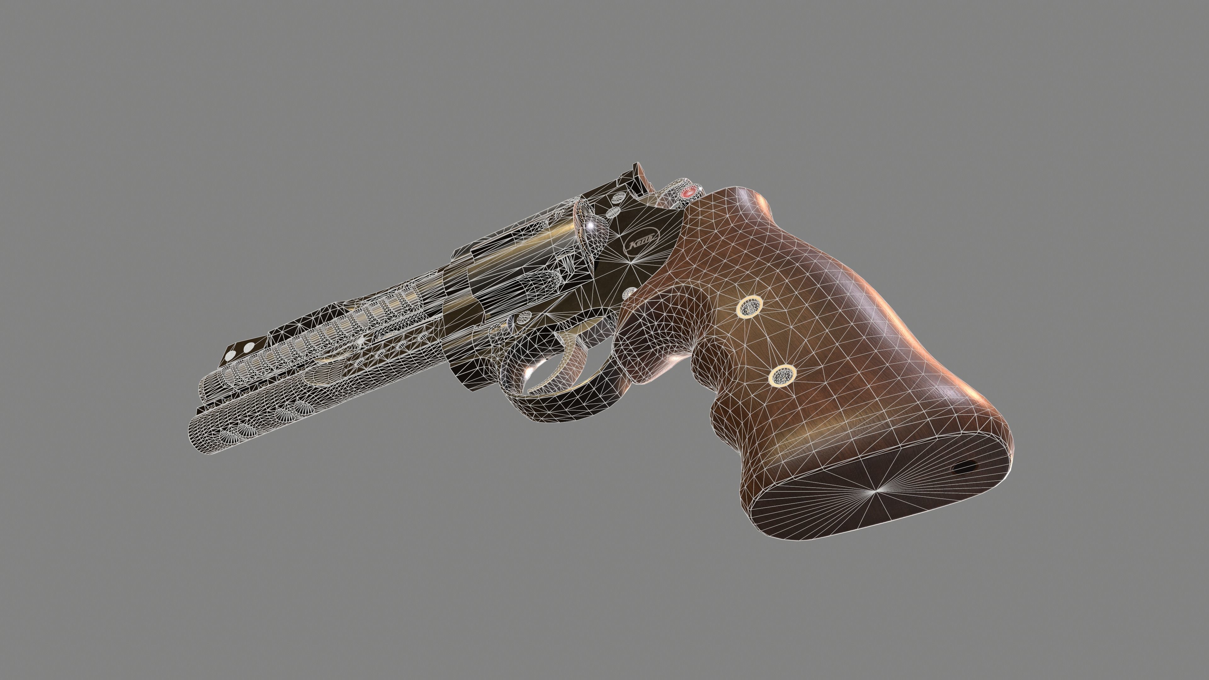 Korth NXR 44 Magnum Revolver 3D model | CGTrader