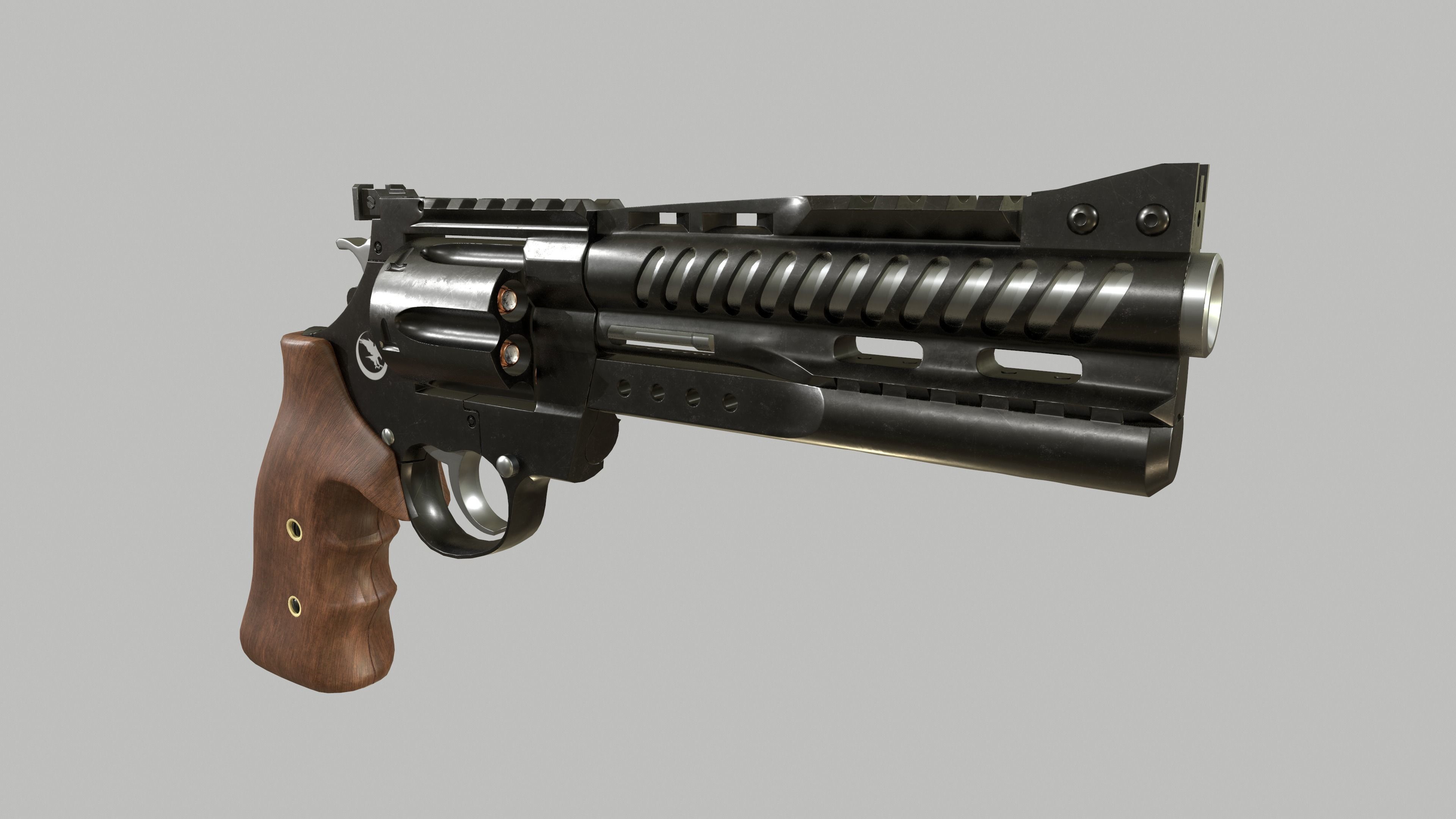 Korth NXR 44 Magnum Revolver 3D model | CGTrader