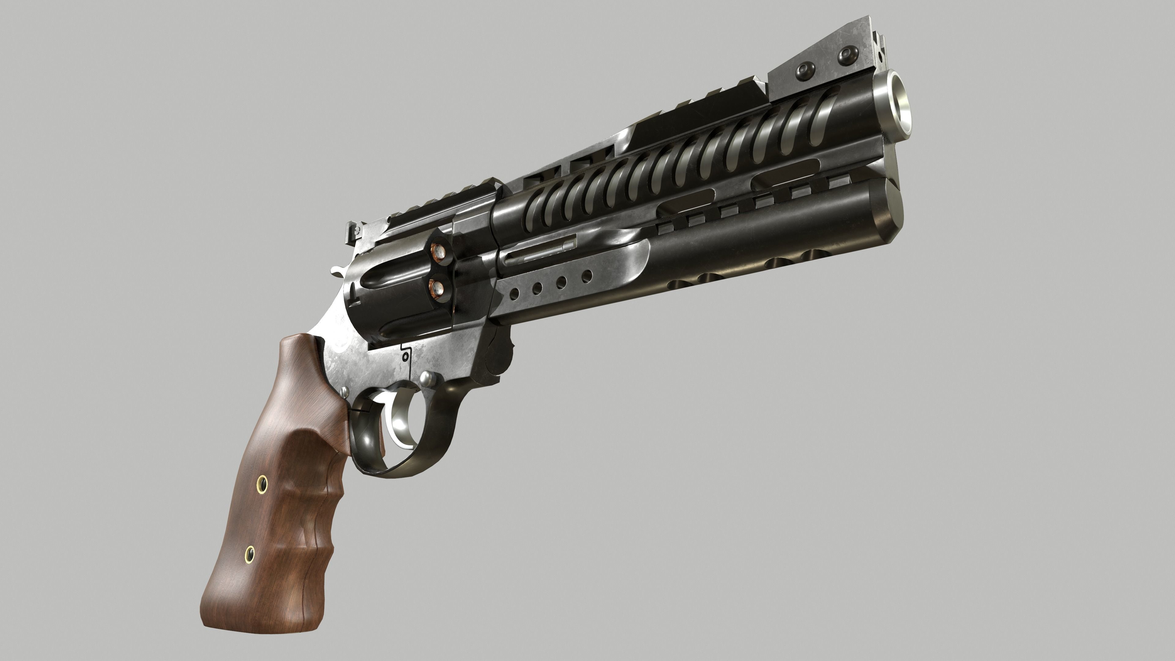 Korth NXR 44 Magnum Revolver 3D model | CGTrader