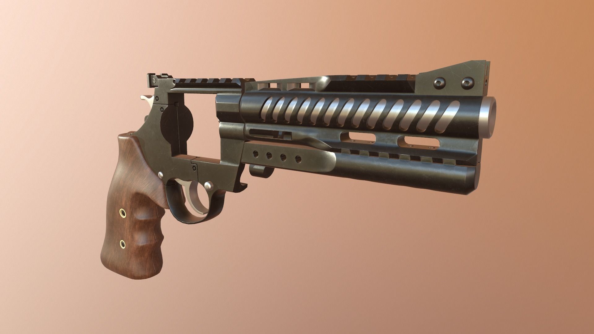 Korth NXR 44 Magnum Revolver 3D model | CGTrader