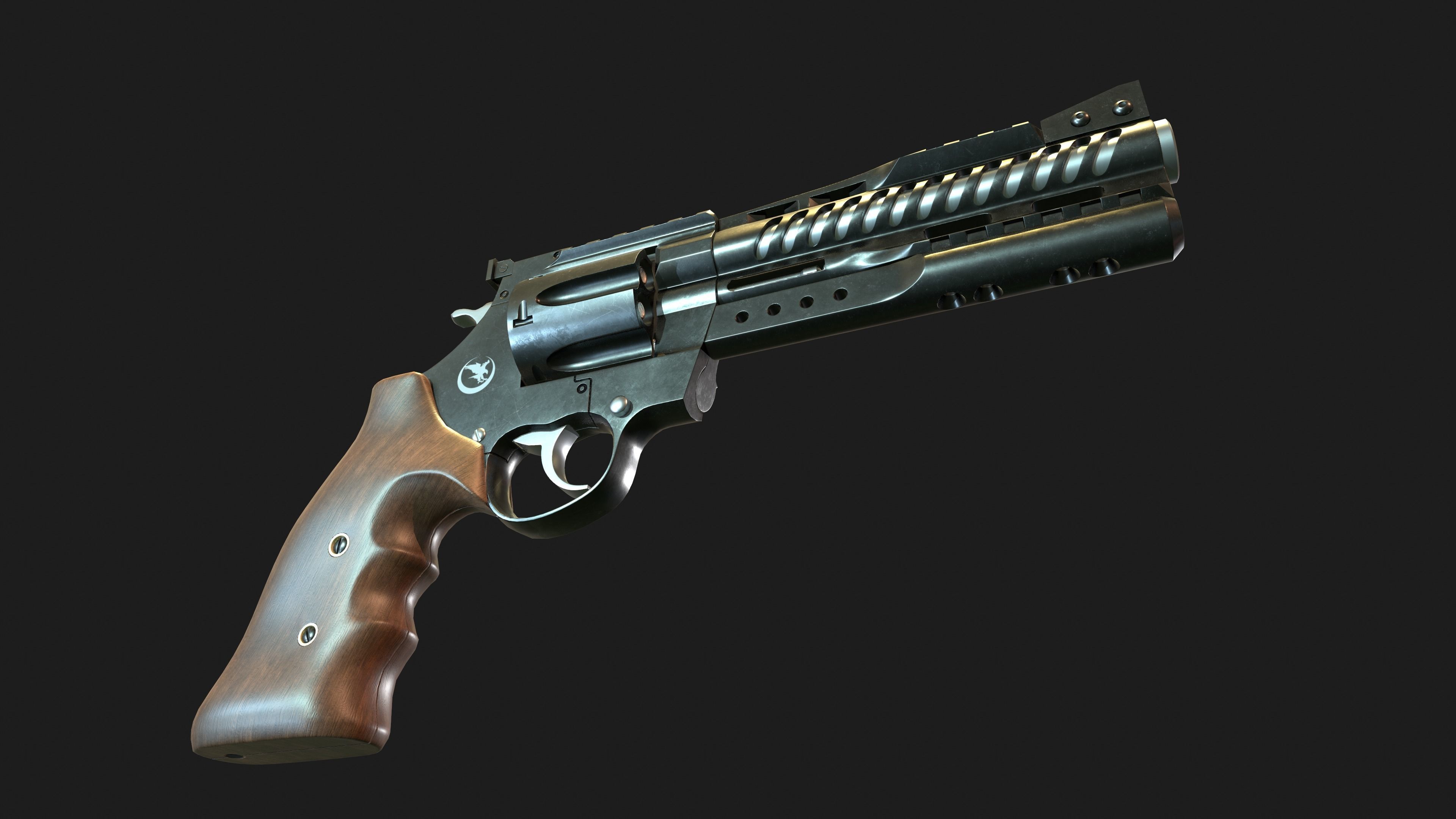 Korth NXR 44 Magnum Revolver 3D model | CGTrader