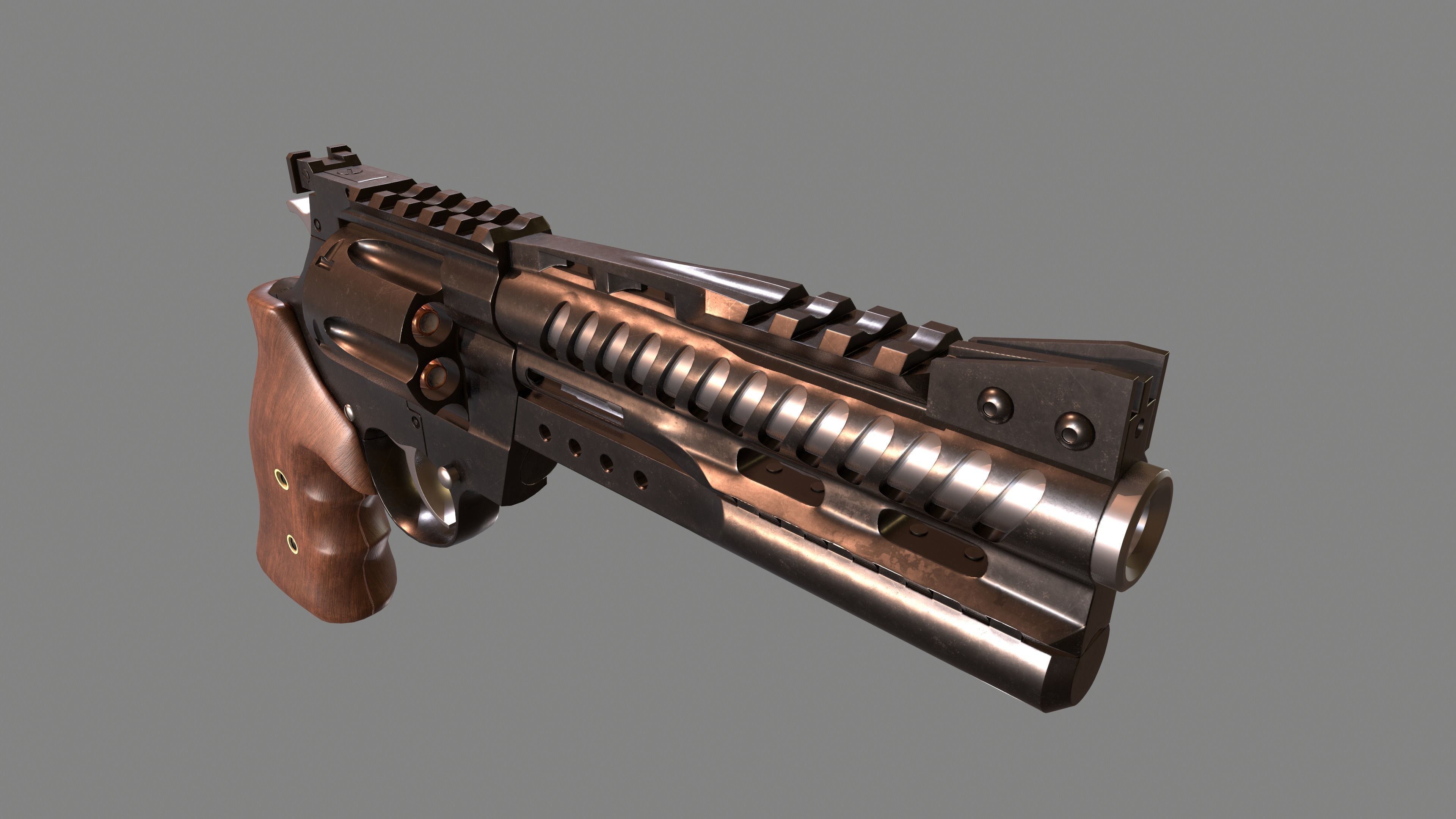 Korth NXR 44 Magnum Revolver 3D model | CGTrader