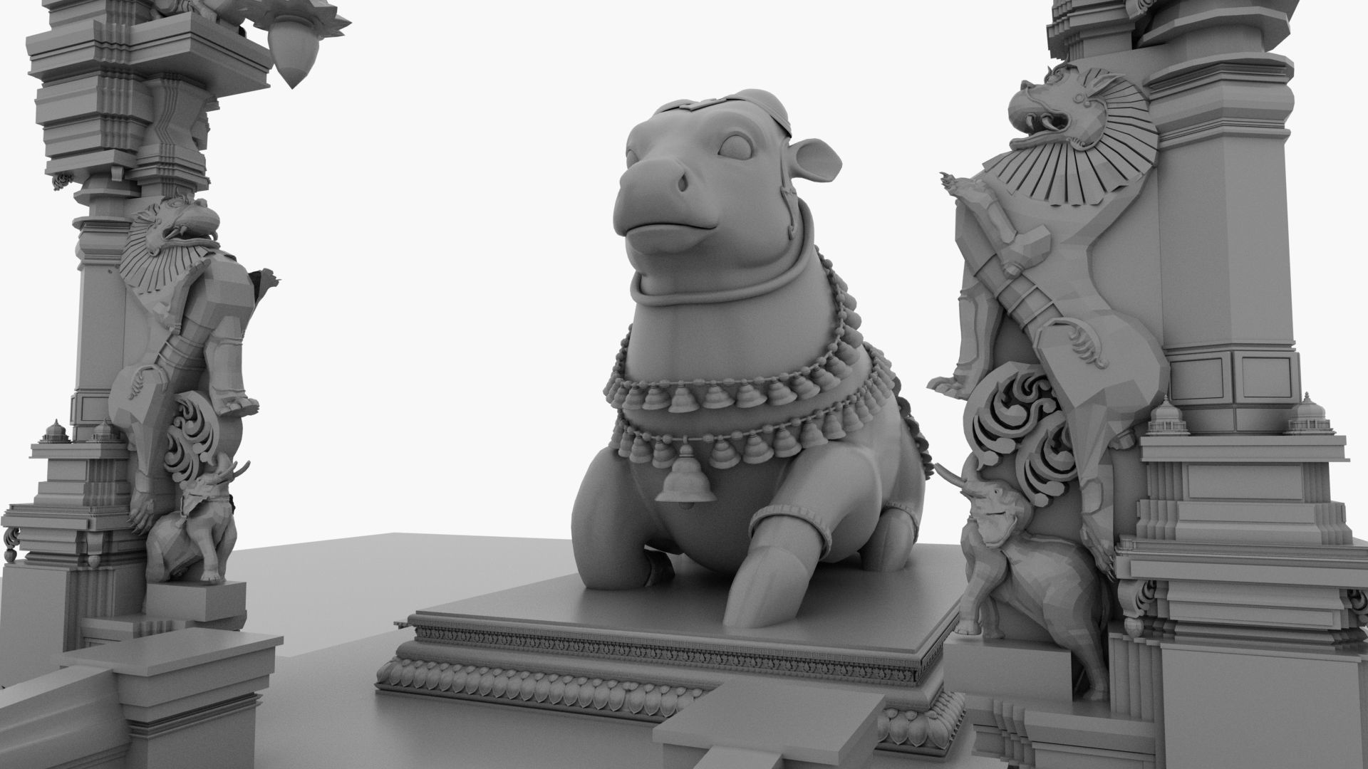 nandi statue 3D model | CGTrader