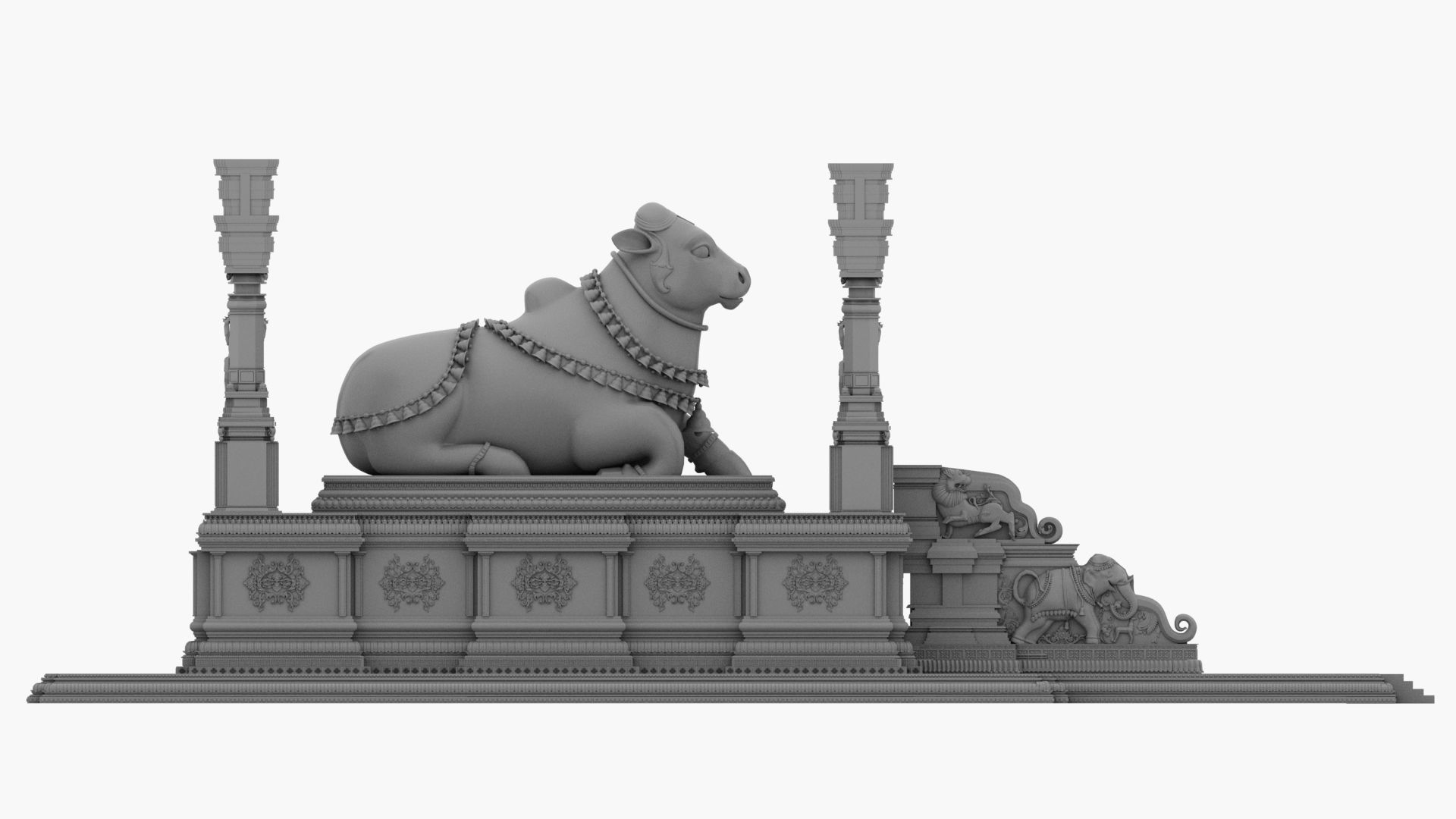 nandi statue 3D model | CGTrader