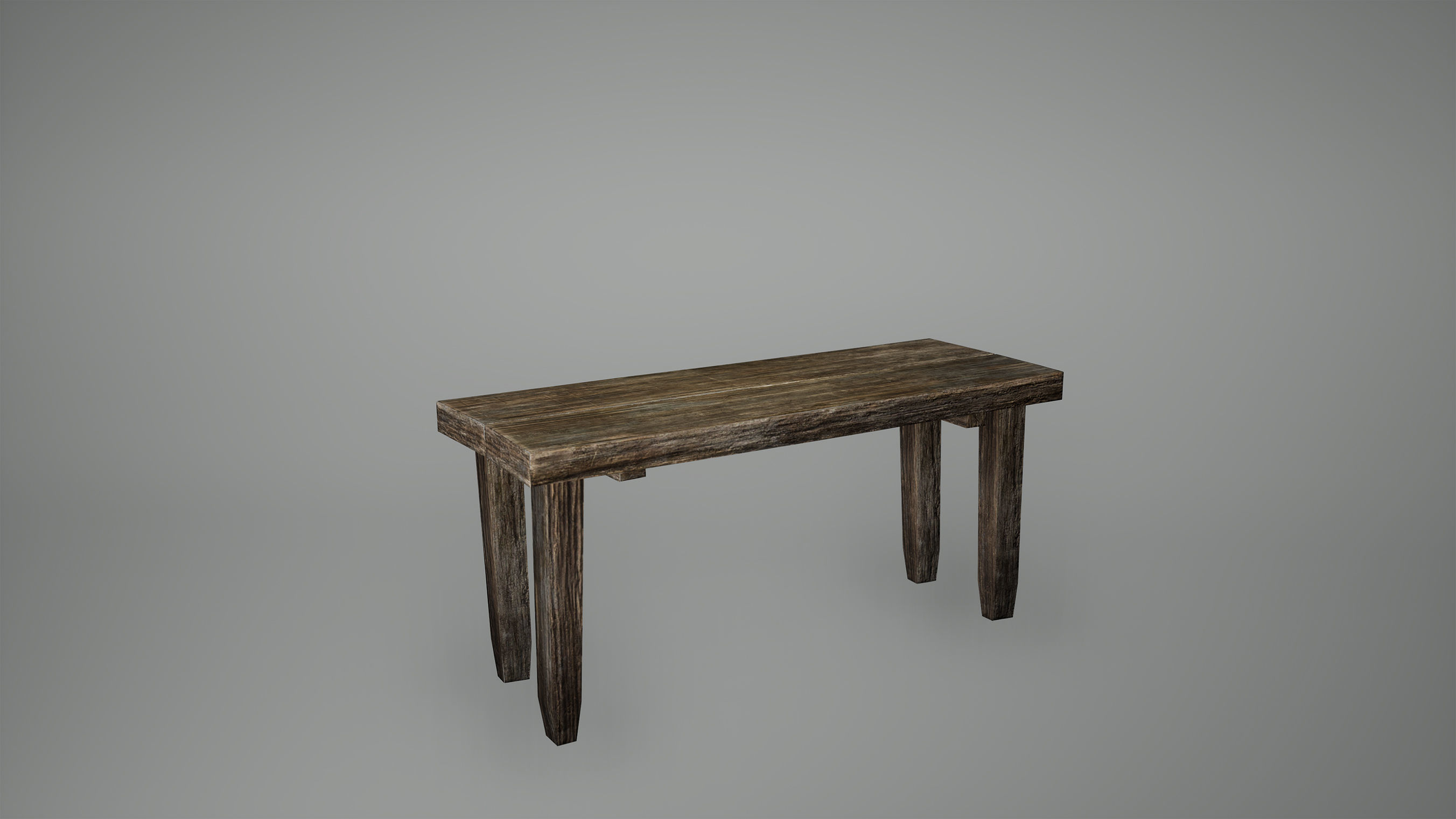 3D model Viking Barrel Bench Stool Low Poly Game Ready VR / AR / low ...