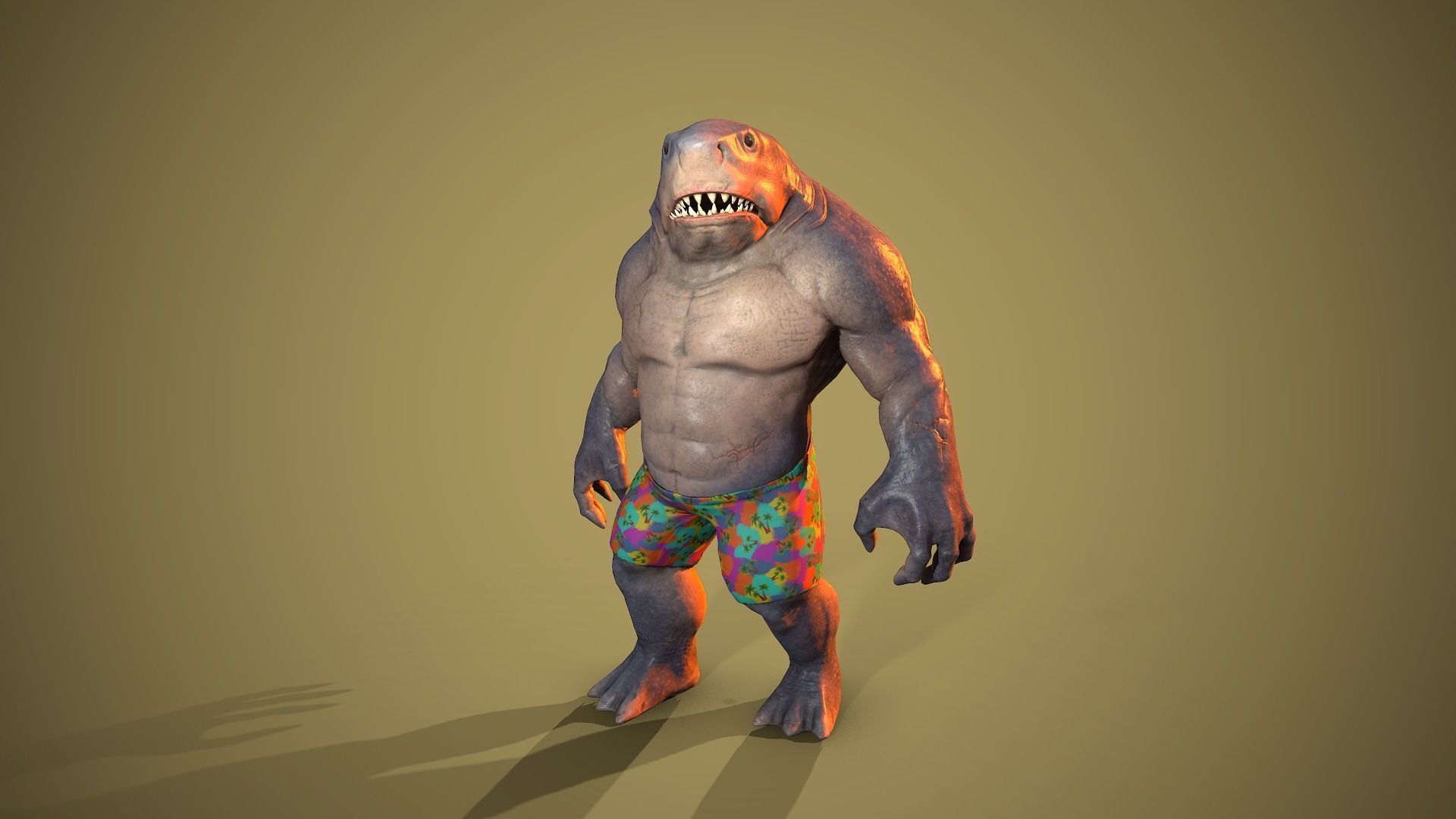 3D model Creature Shark VR / AR / low-poly rigged animated | CGTrader