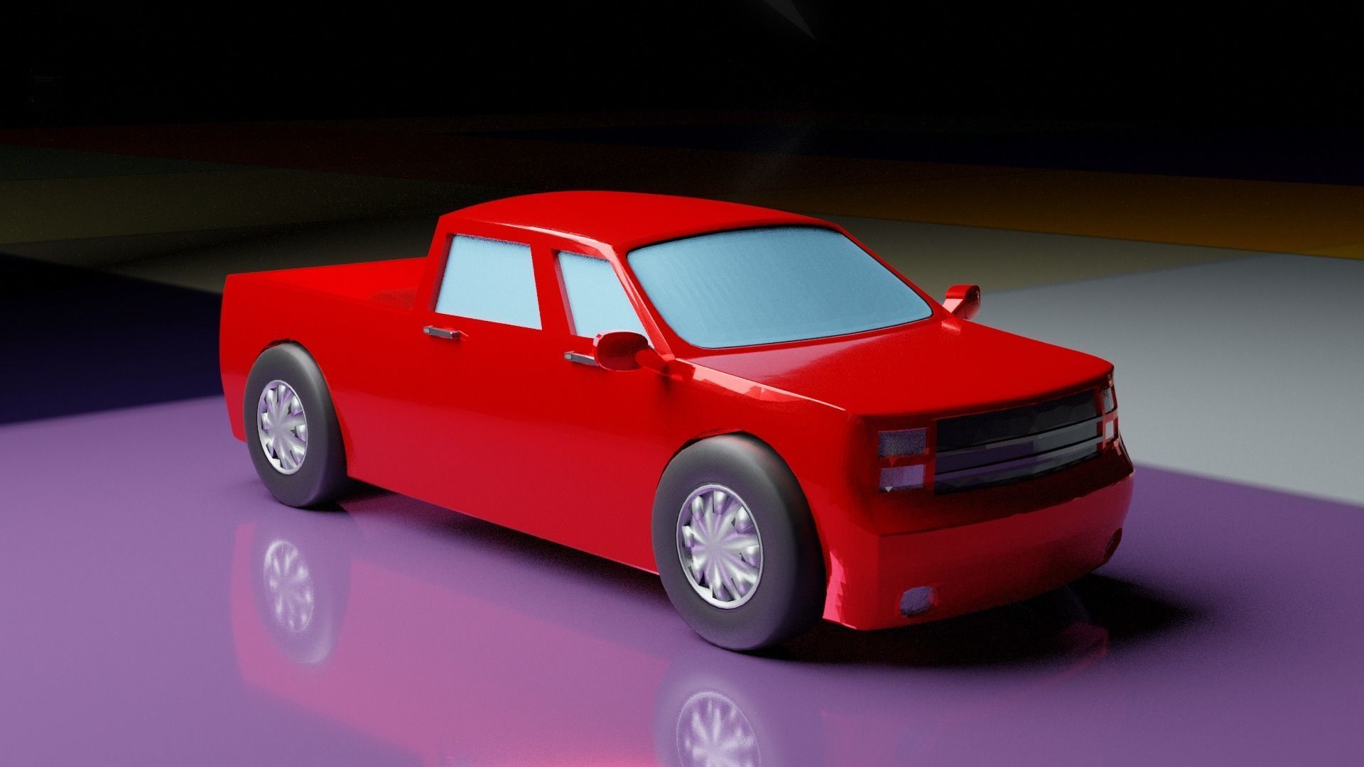 3D model pickup unity vehicle pack VR / AR / low-poly | CGTrader