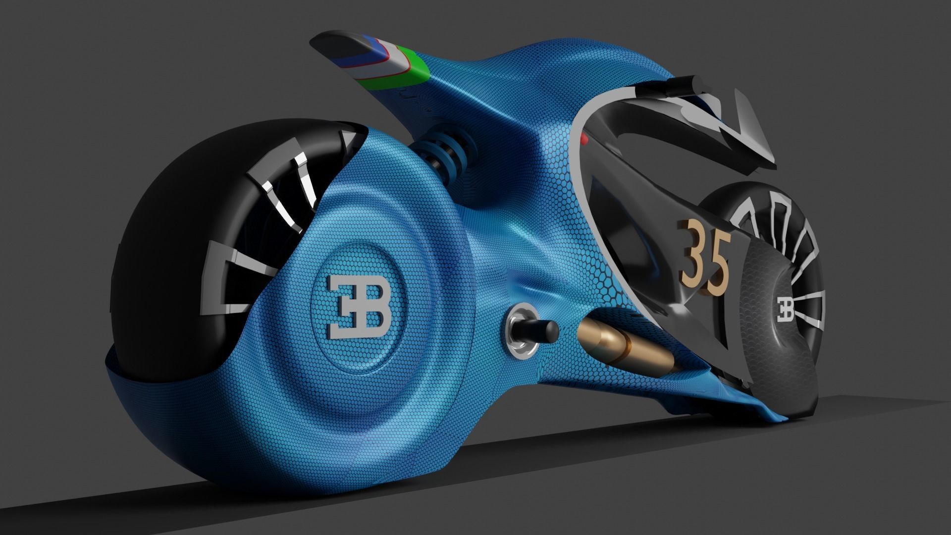 3D model Bugatti motorcycle VR / AR / low-poly | CGTrader