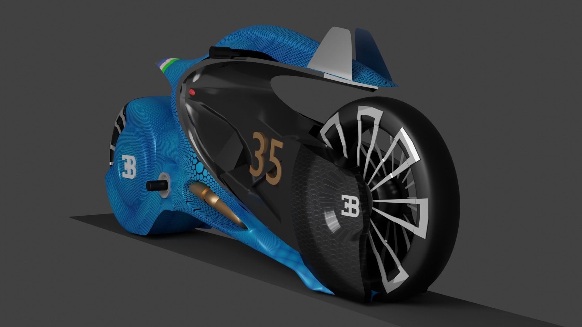 3D model Bugatti motorcycle VR / AR / low-poly | CGTrader