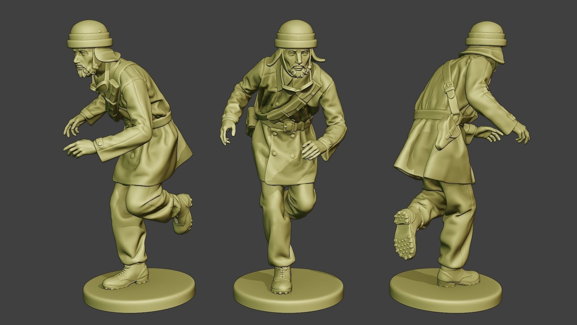 Italian Tank Crew Unit ww2 Run ITCU1 3D model 3D printable | CGTrader