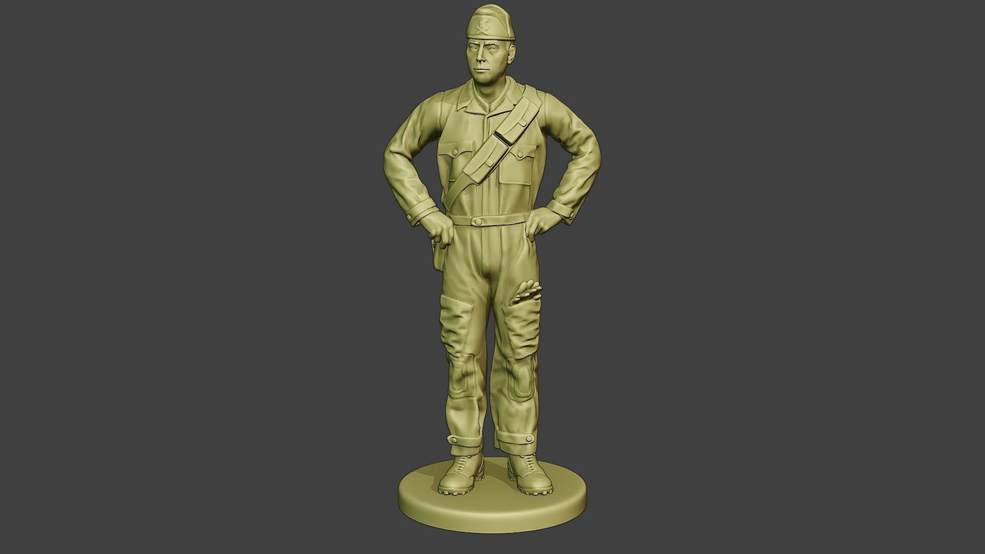 Italian Tank Crew Unit ww2 Stand ITCU1 3D model 3D printable | CGTrader