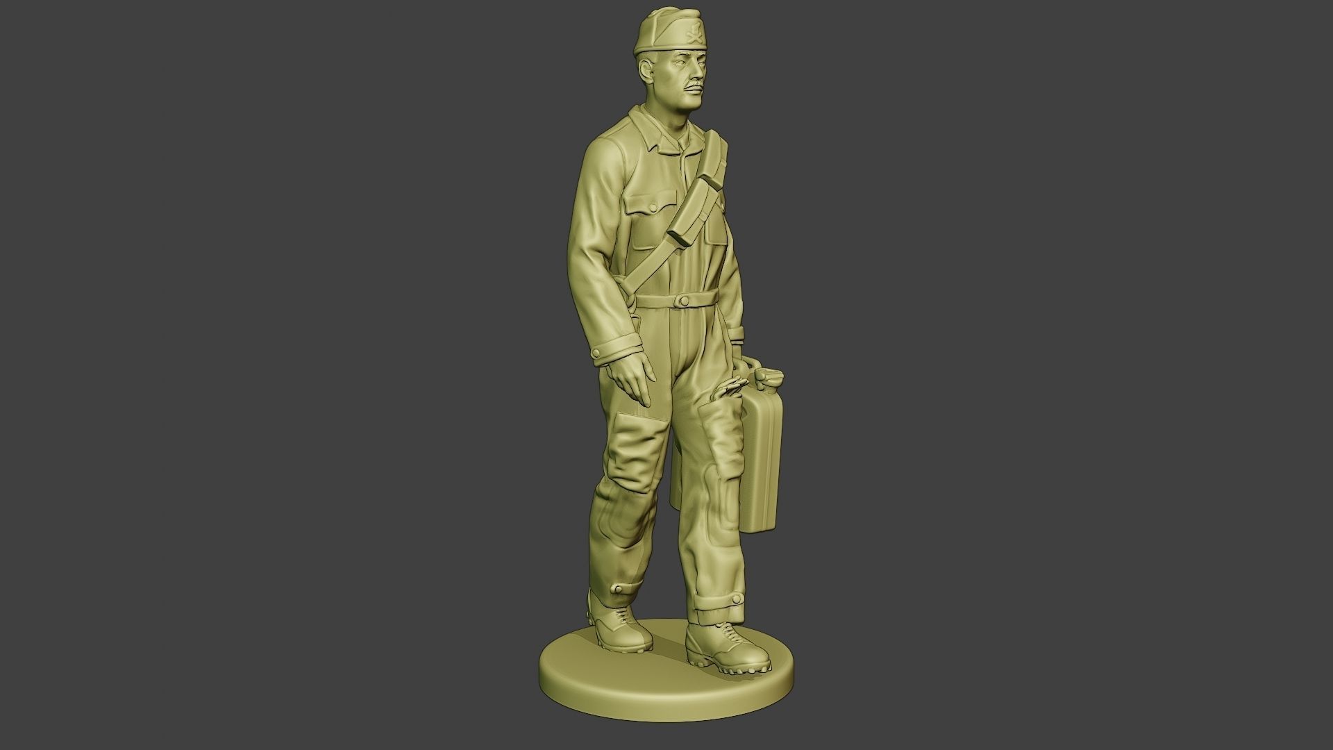 Italian Tank Crew Unit ww2 walk ITCU1 3D model 3D printable | CGTrader
