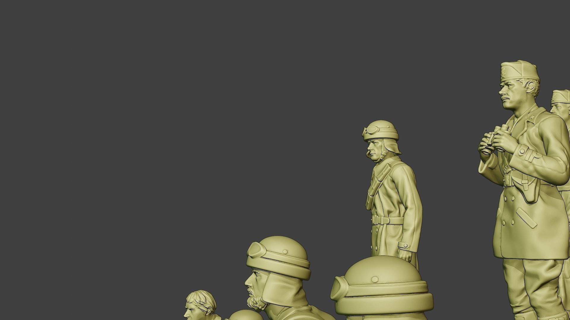 Italian Tank Crew ww2 ITCU1 Pack 1 3D Model Collection | CGTrader