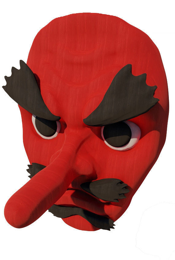 Tengu Mask - Urokodaki - Demon Slayer 3D model | CGTrader