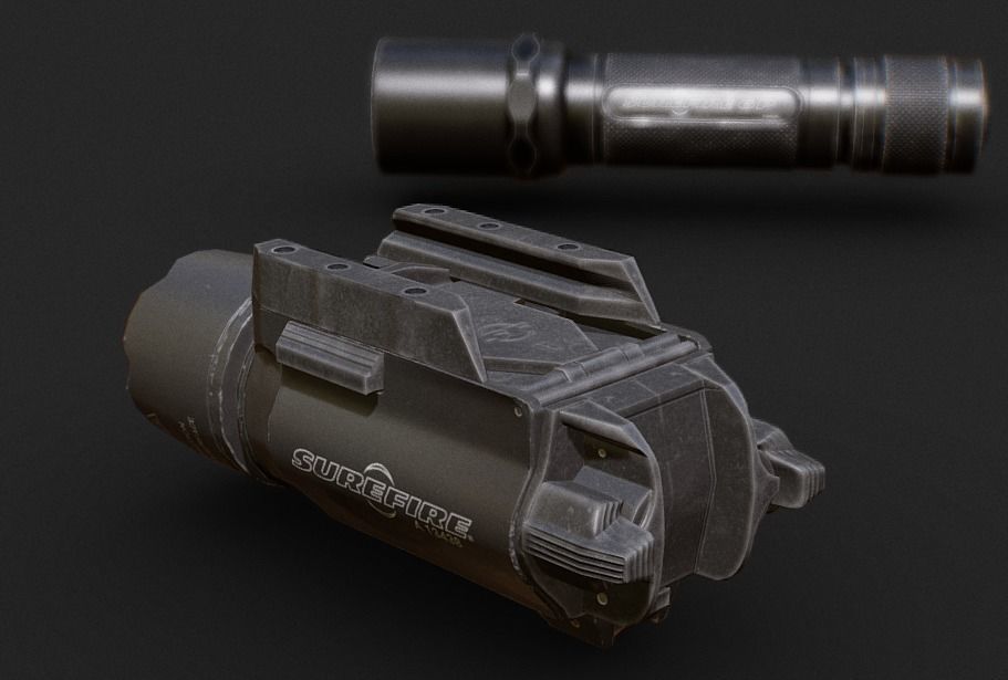 3D model Surefire X200 and Surefire 6P - Free Surefire 660 include VR ...
