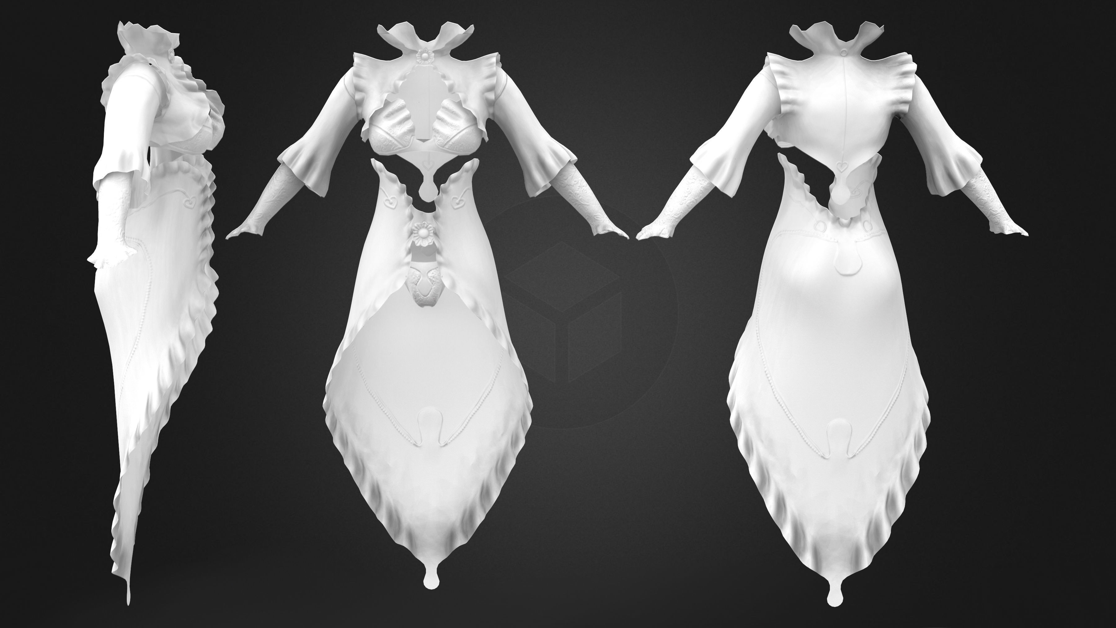 3D model Cosplay Shell Outfit VR / AR / low-poly | CGTrader