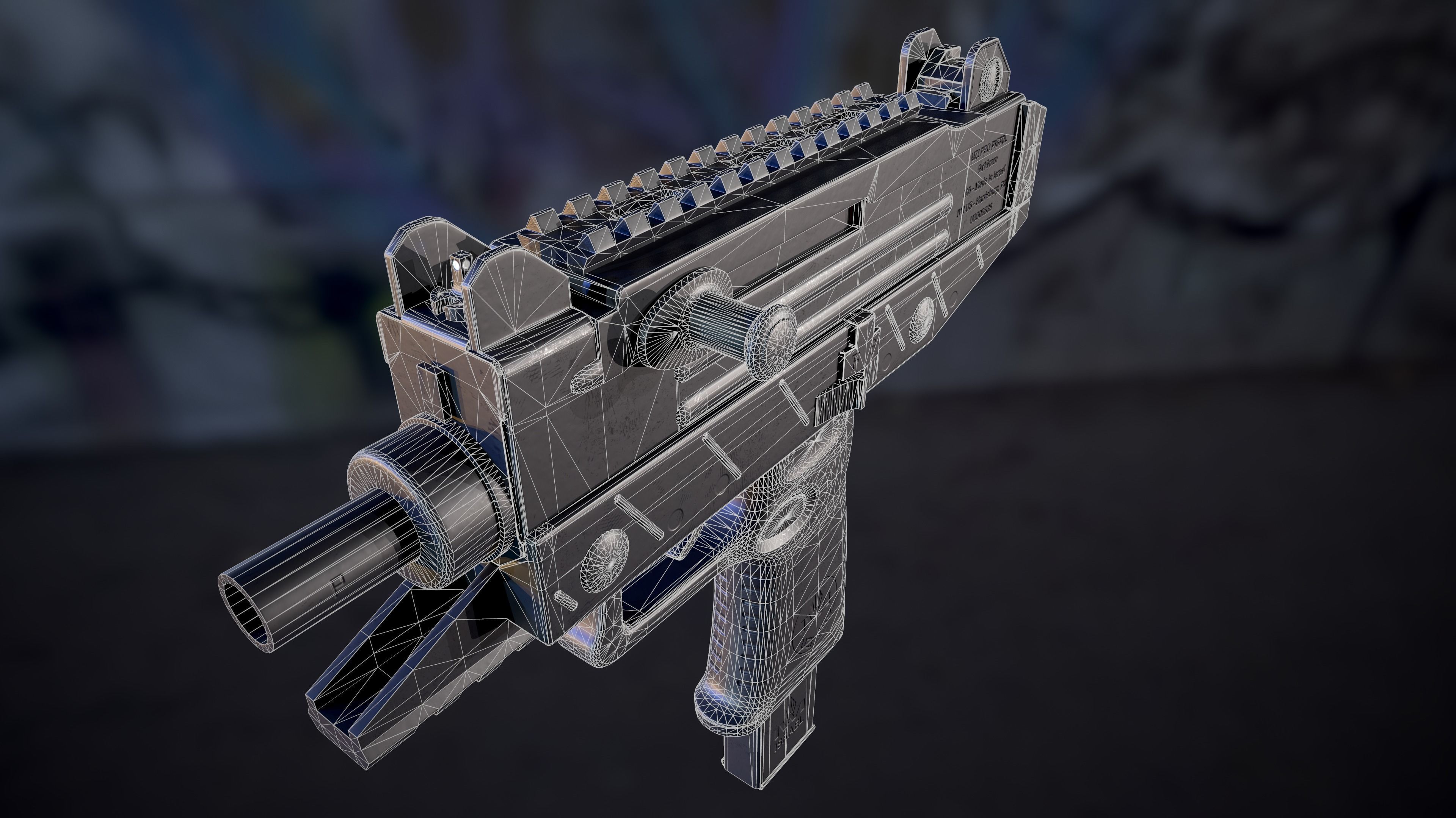 IWI UZI PRO Pistol 3D model | CGTrader