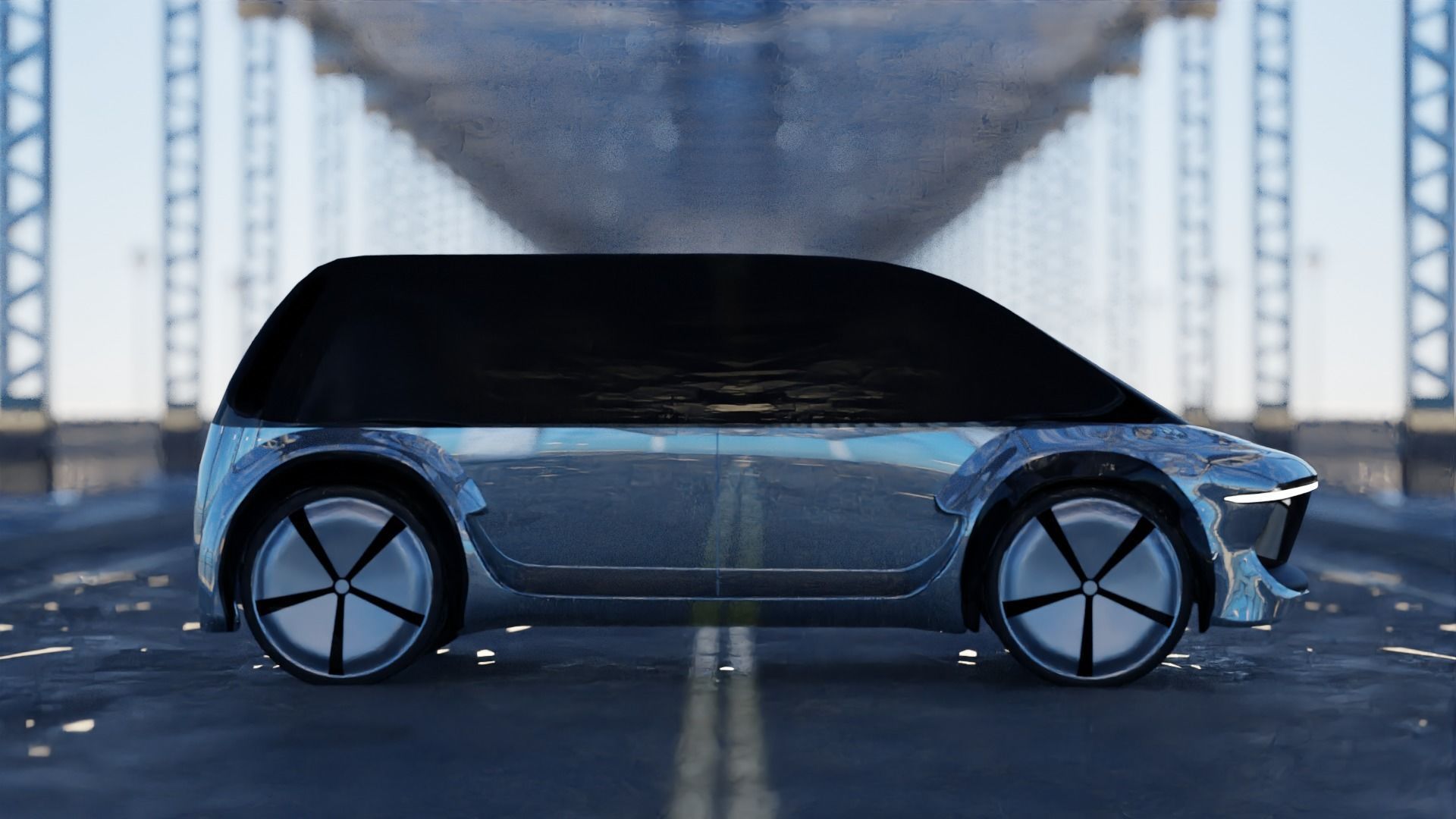 Autonomous Family Car 3D model | CGTrader