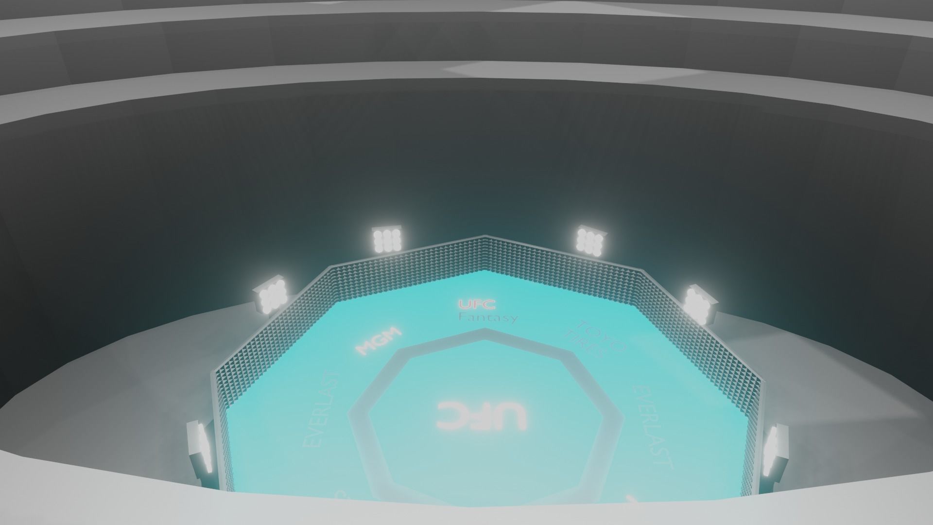 MMA Octagon free 3D model | CGTrader